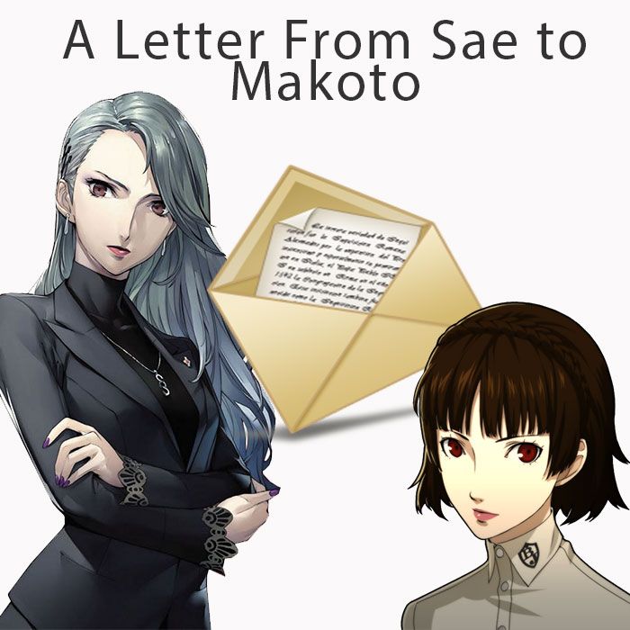 Letter from Sae to Makoto | Scrolller