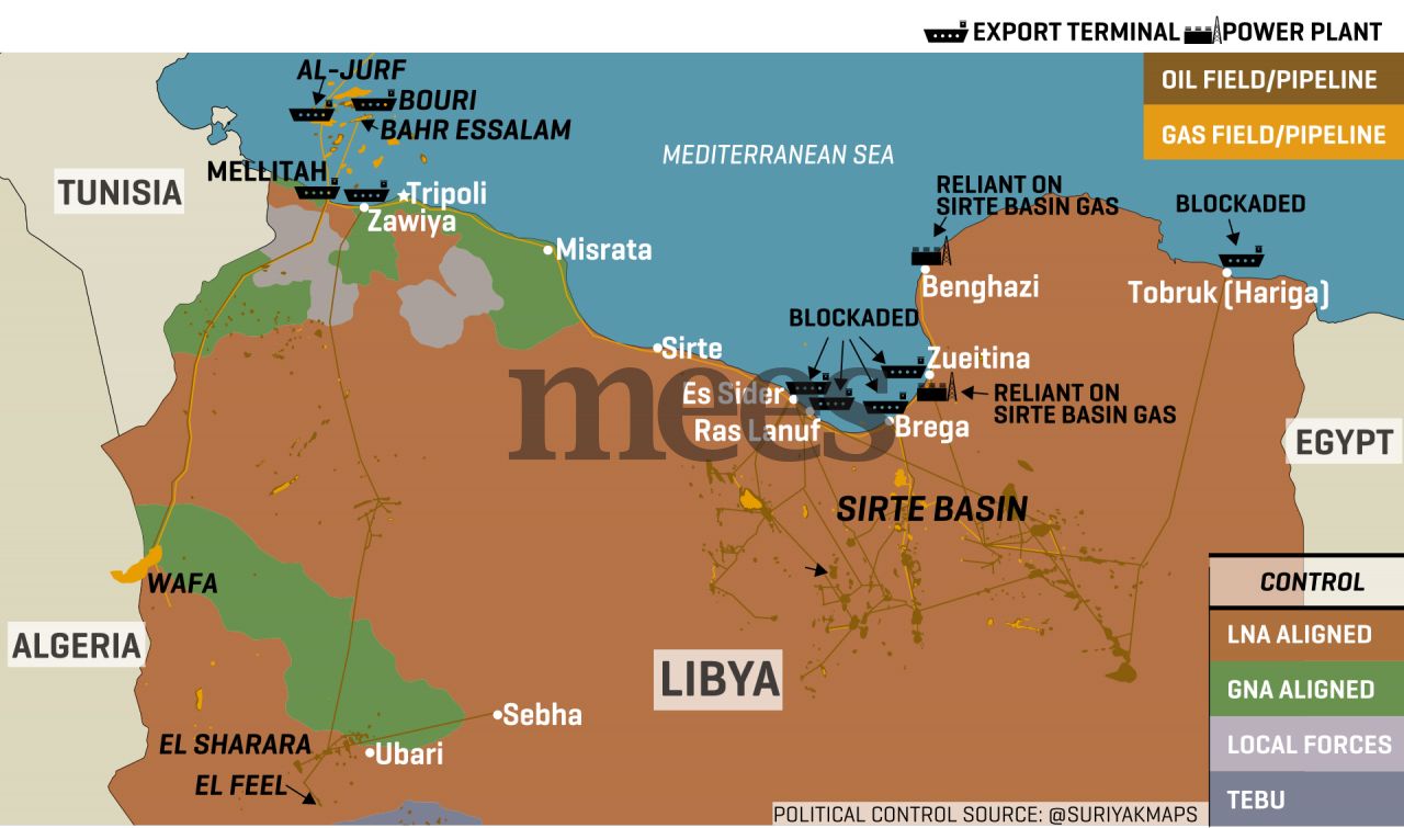 Libya: Key Oil & Gas Infrastructure | Scrolller