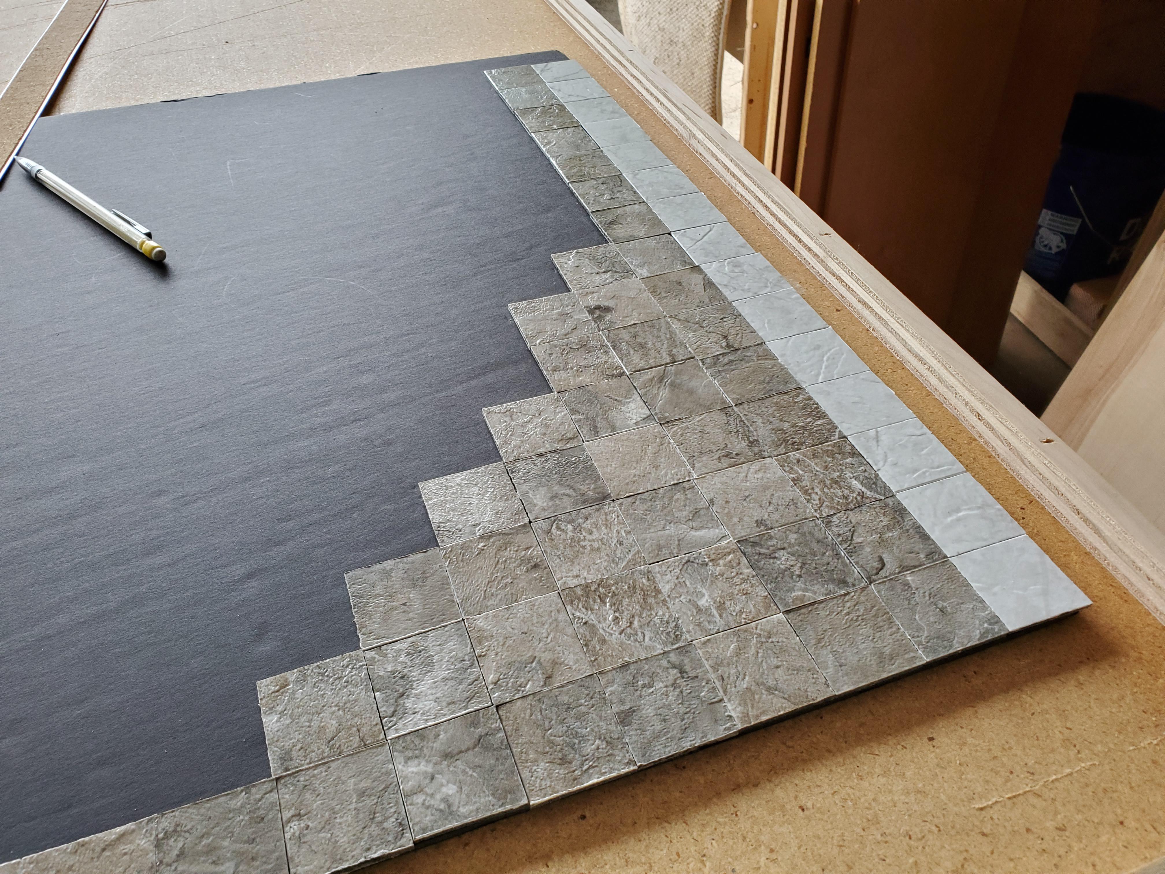 Linoleum self adhesive tiles make a pretty good pitch | Scrolller