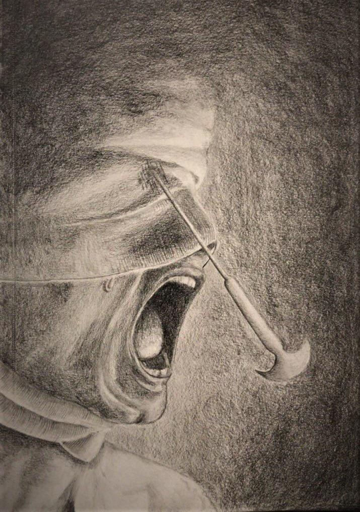 Lobotomy, Isabela Yabe, graphite pencil, 2020 | Scrolller