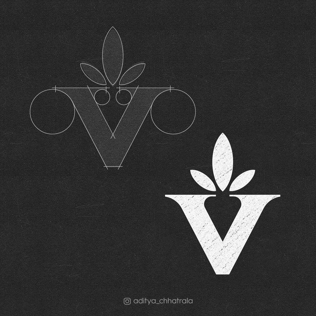 Logo construction ( V + 🌿 + 🥕 ) | Scrolller