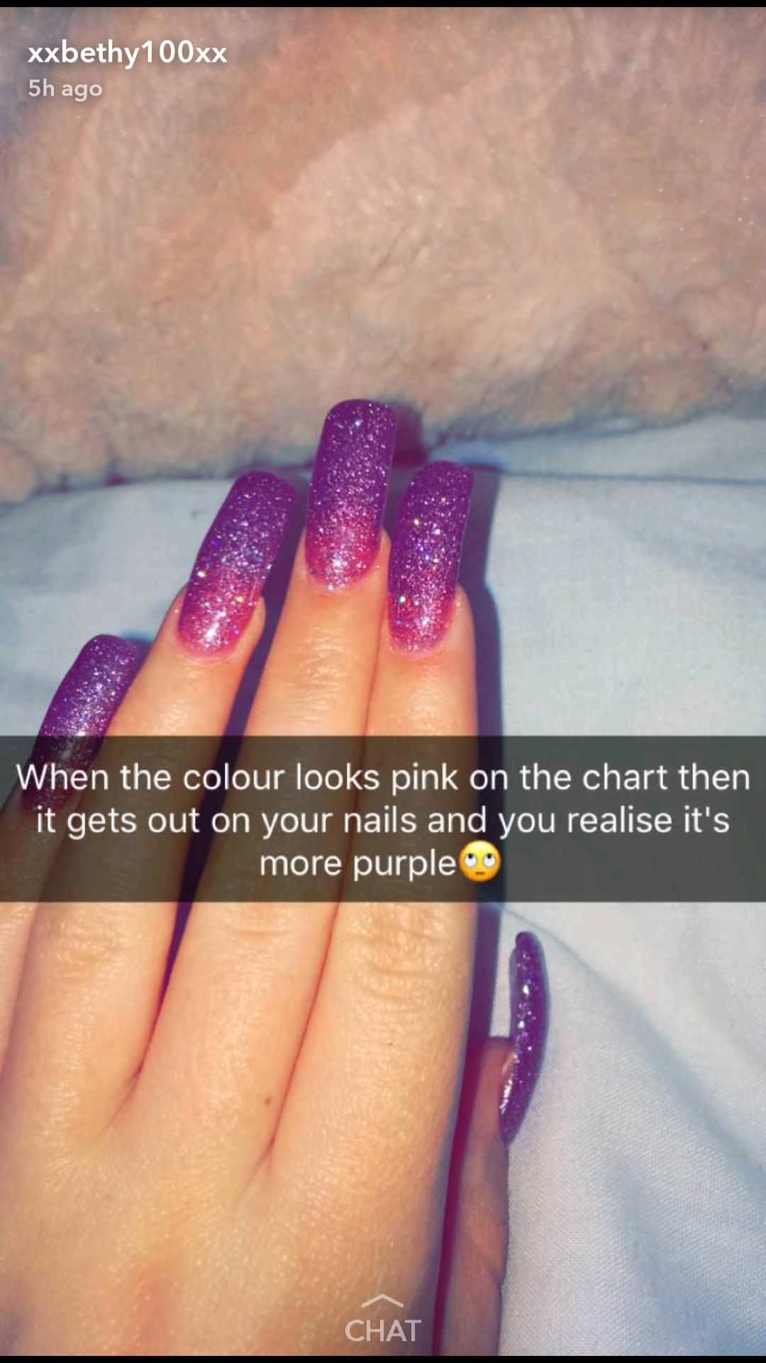Long purple nails snapchat | Scrolller