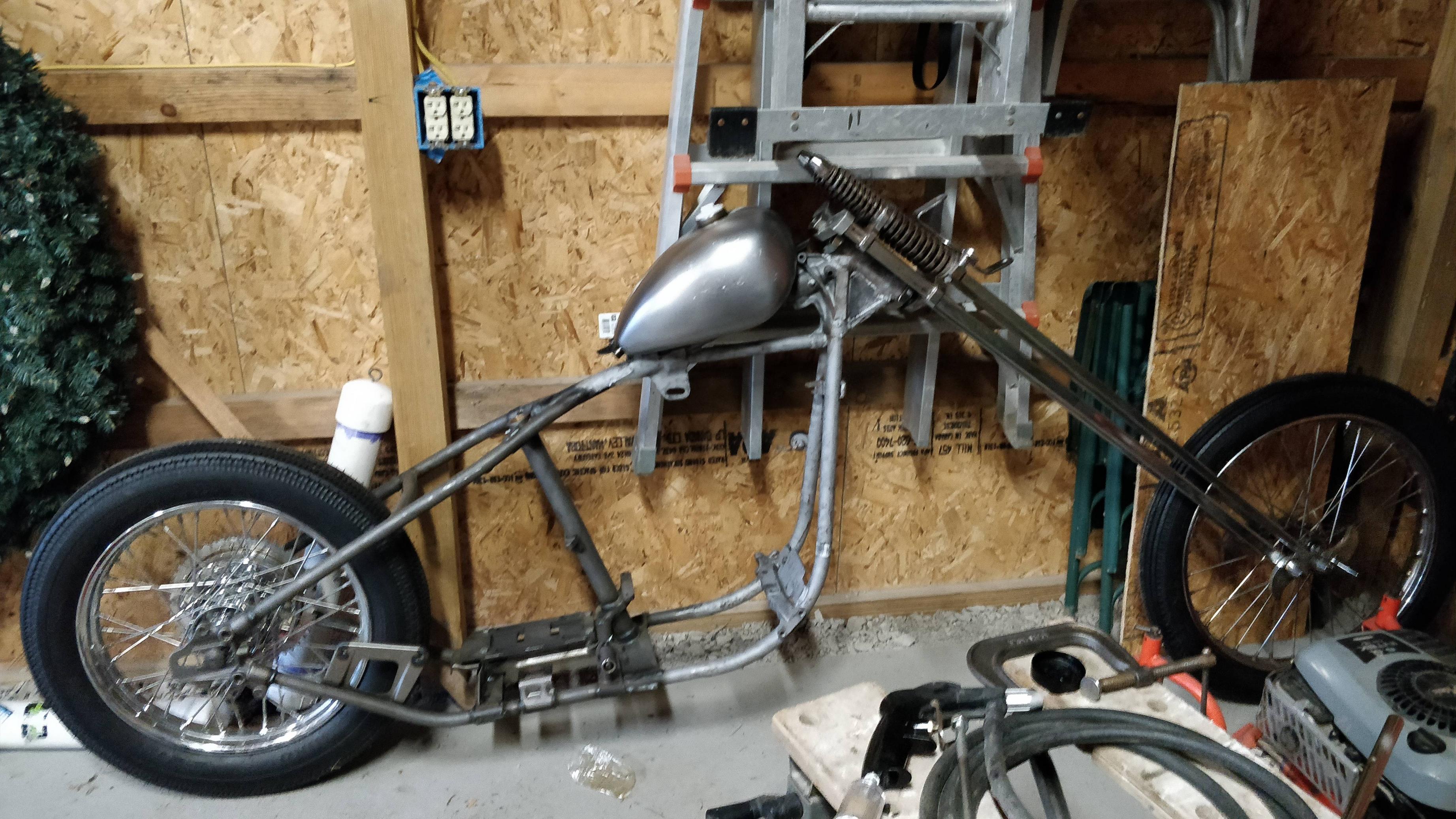 Long way off from being done, but here's my 79' shovel so far | Scrolller