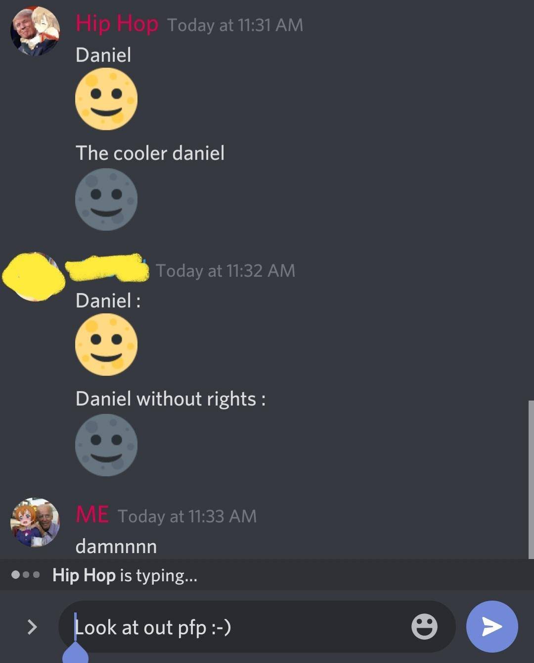 Look at hip hop's and my pfp :) | Scrolller