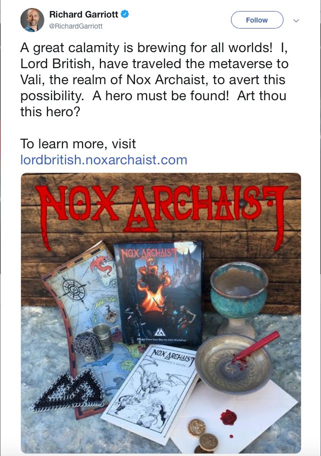 Lord British to Appear in Nox Archaist! | Scrolller