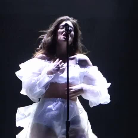 Lorde - See-through top GIF | Scrolller