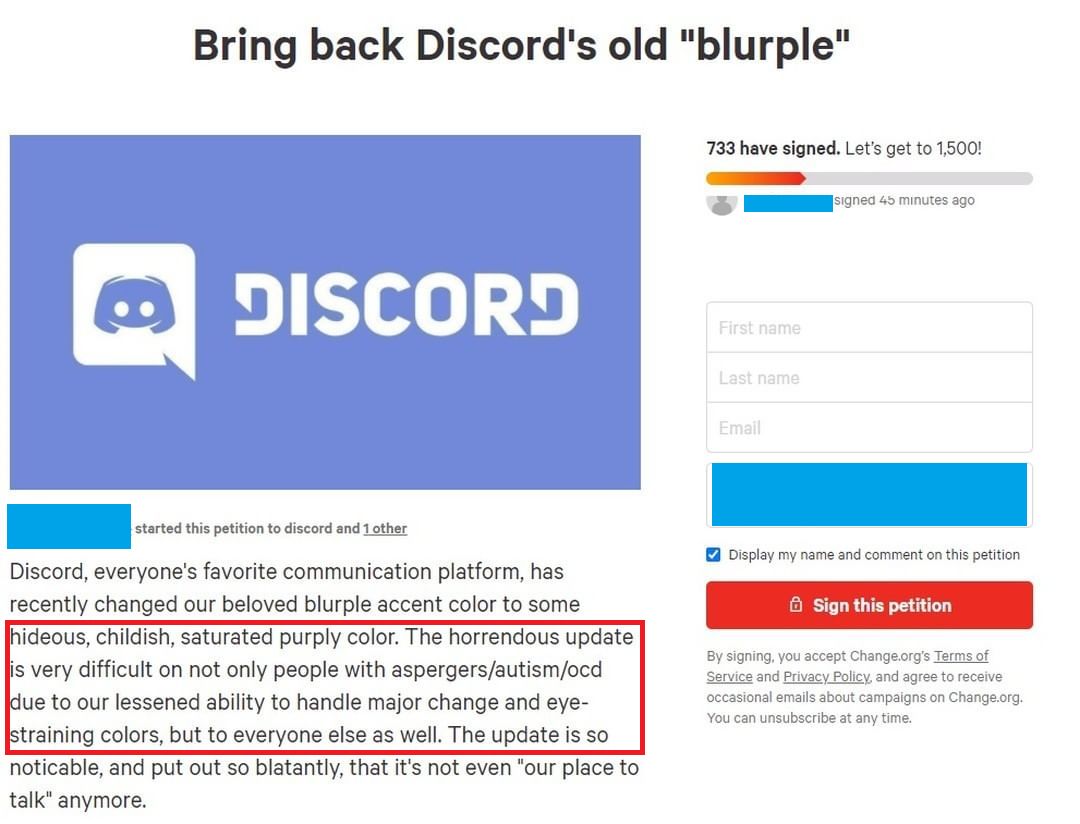 Losers Petition Discord To Revert Back To The Old Color, The Real ... Losers Petition Discord To Revert Back To The Old Color, The Real ...