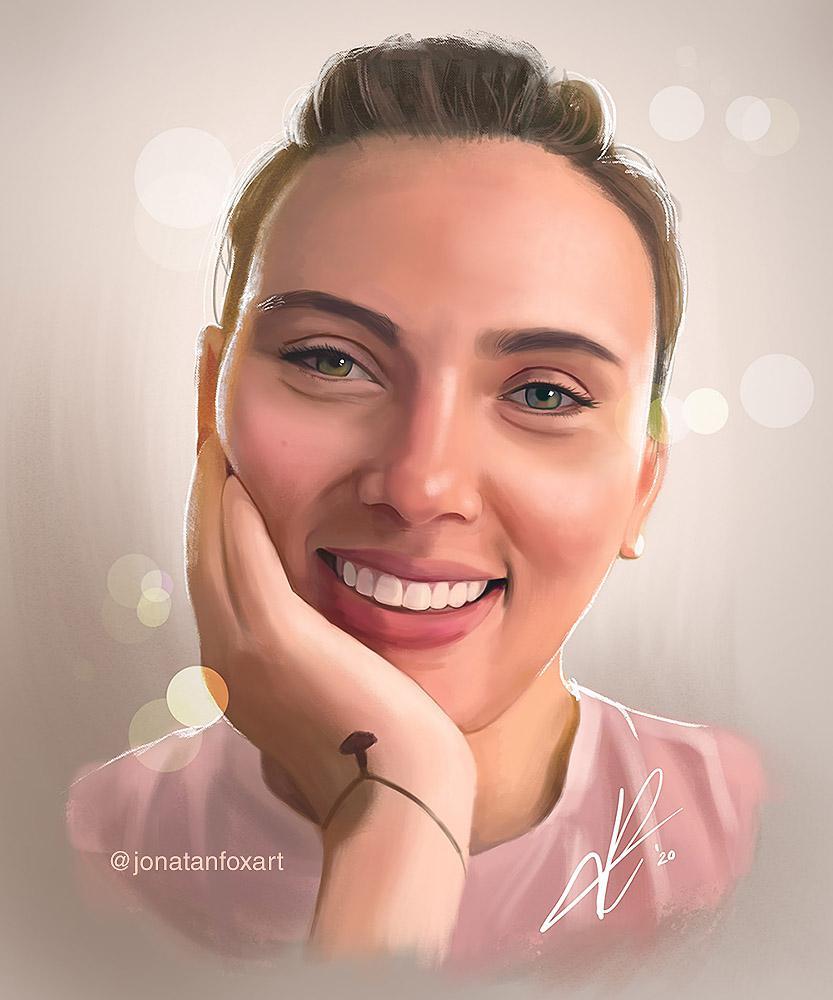 "Lost in her smile" (digital painting by me) | Scrolller
