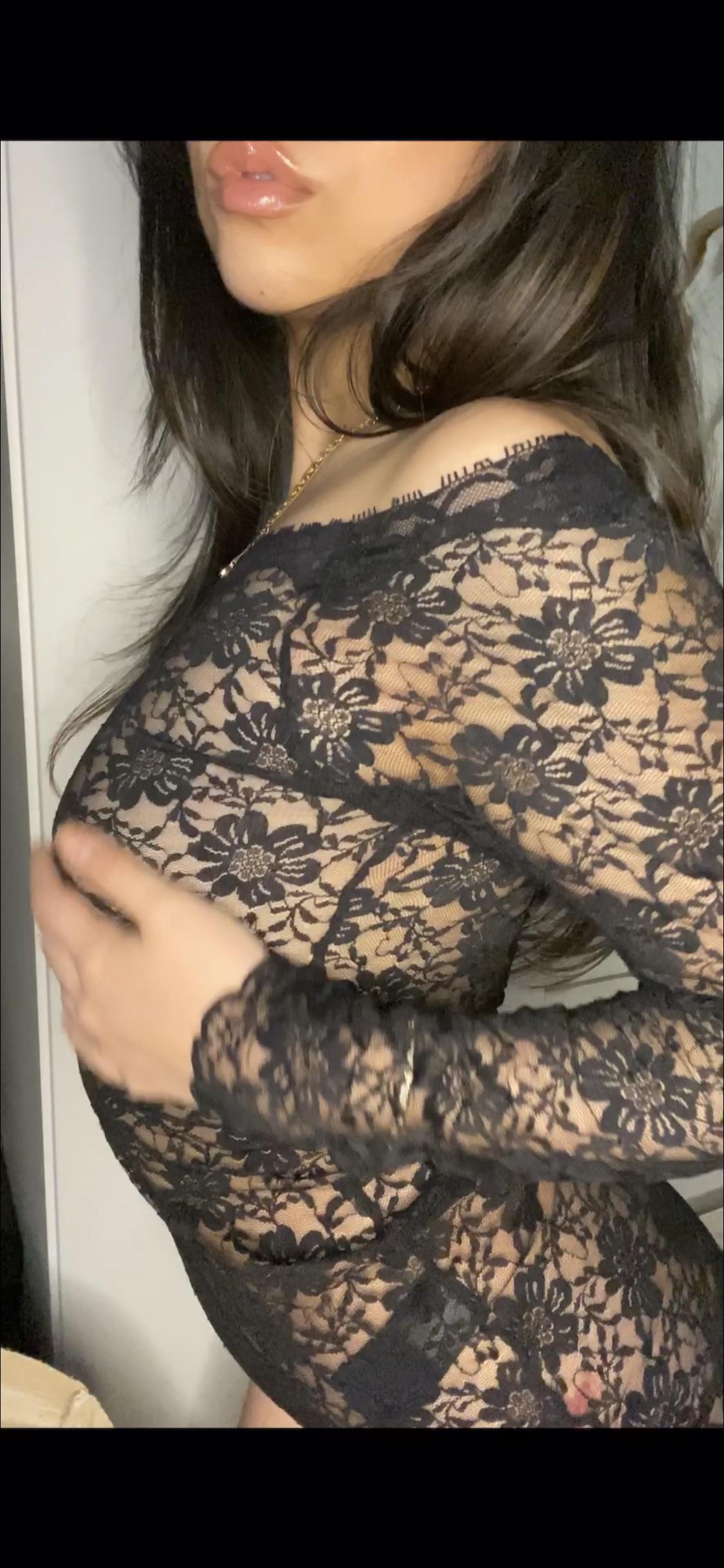 Loved filming this; Lace, see through and fully naked underneath, excited much? 🤭 | Scrolller