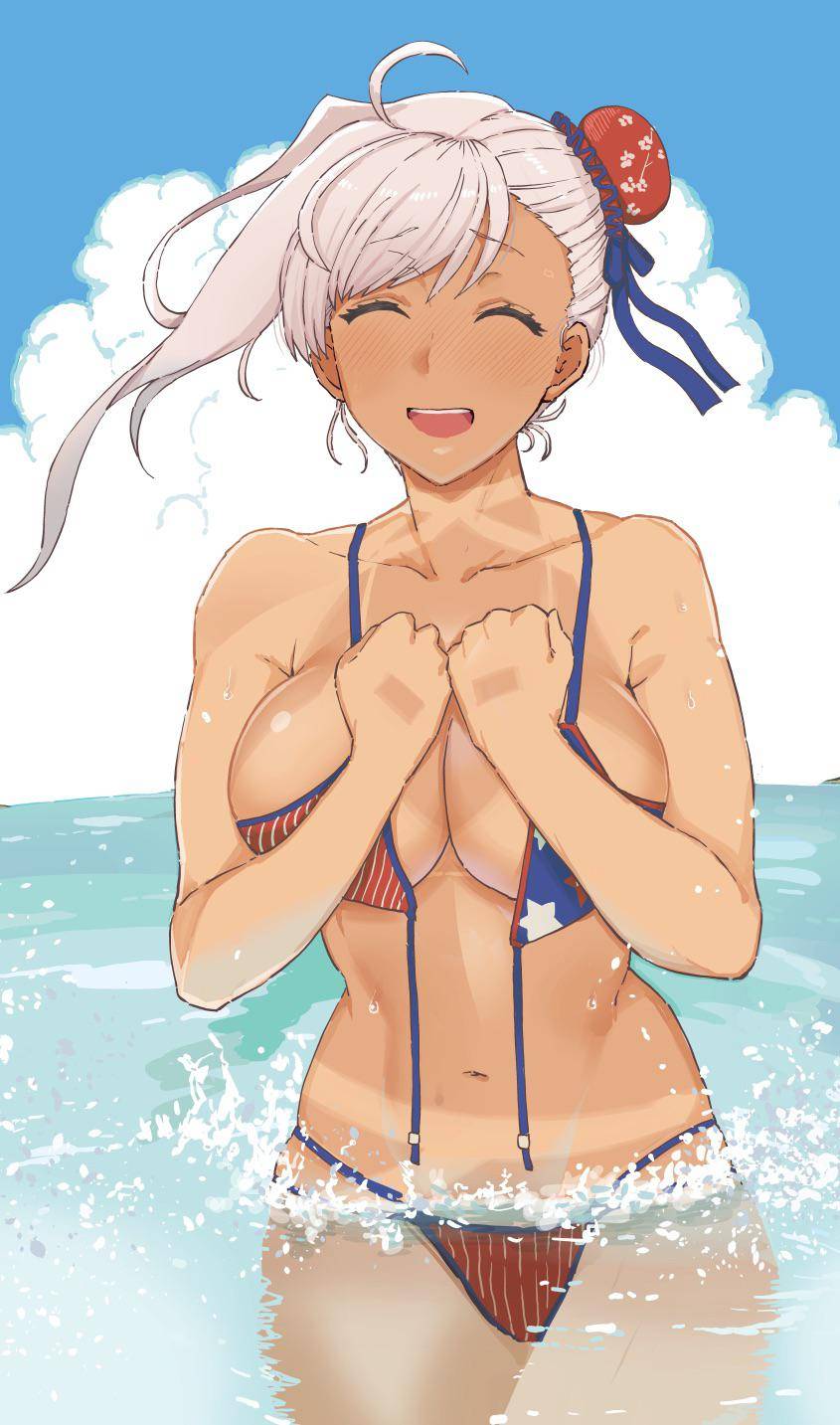 Lovely Tan at the Beach (Artist: Kireina Mochi) | Scrolller