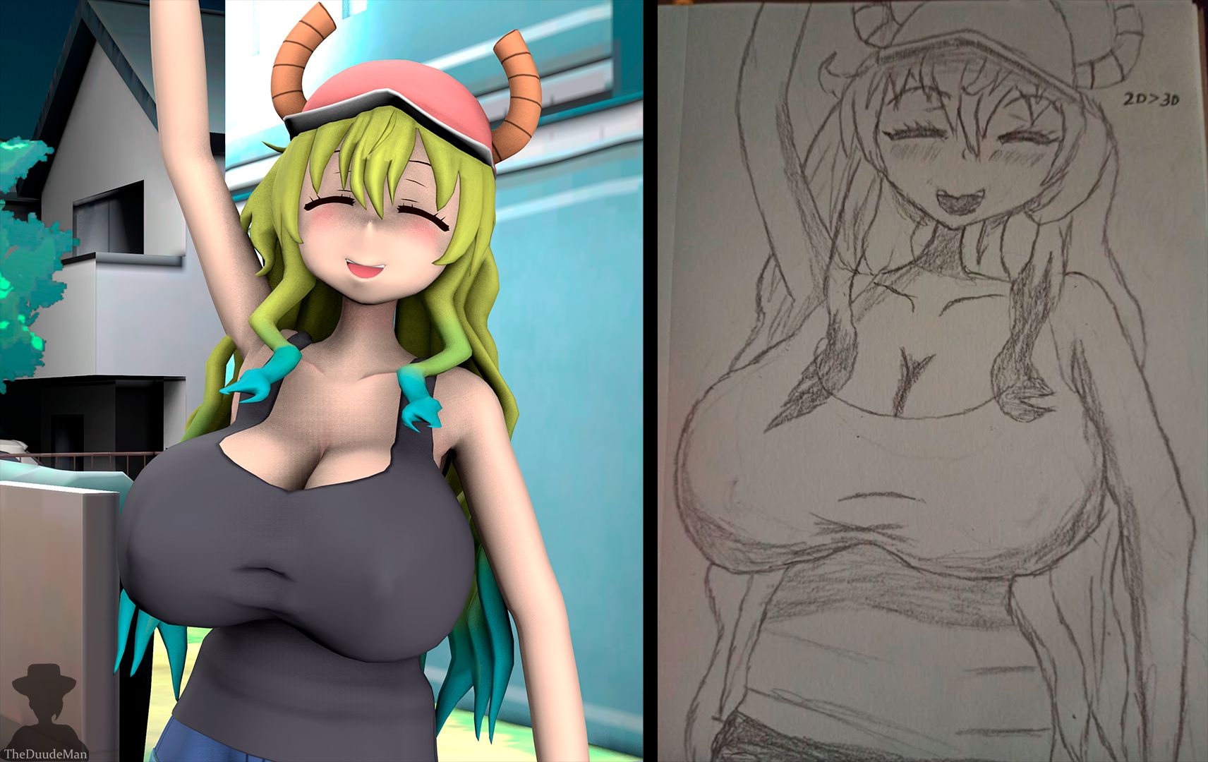 Lucoa 2D vs 3D | Scrolller