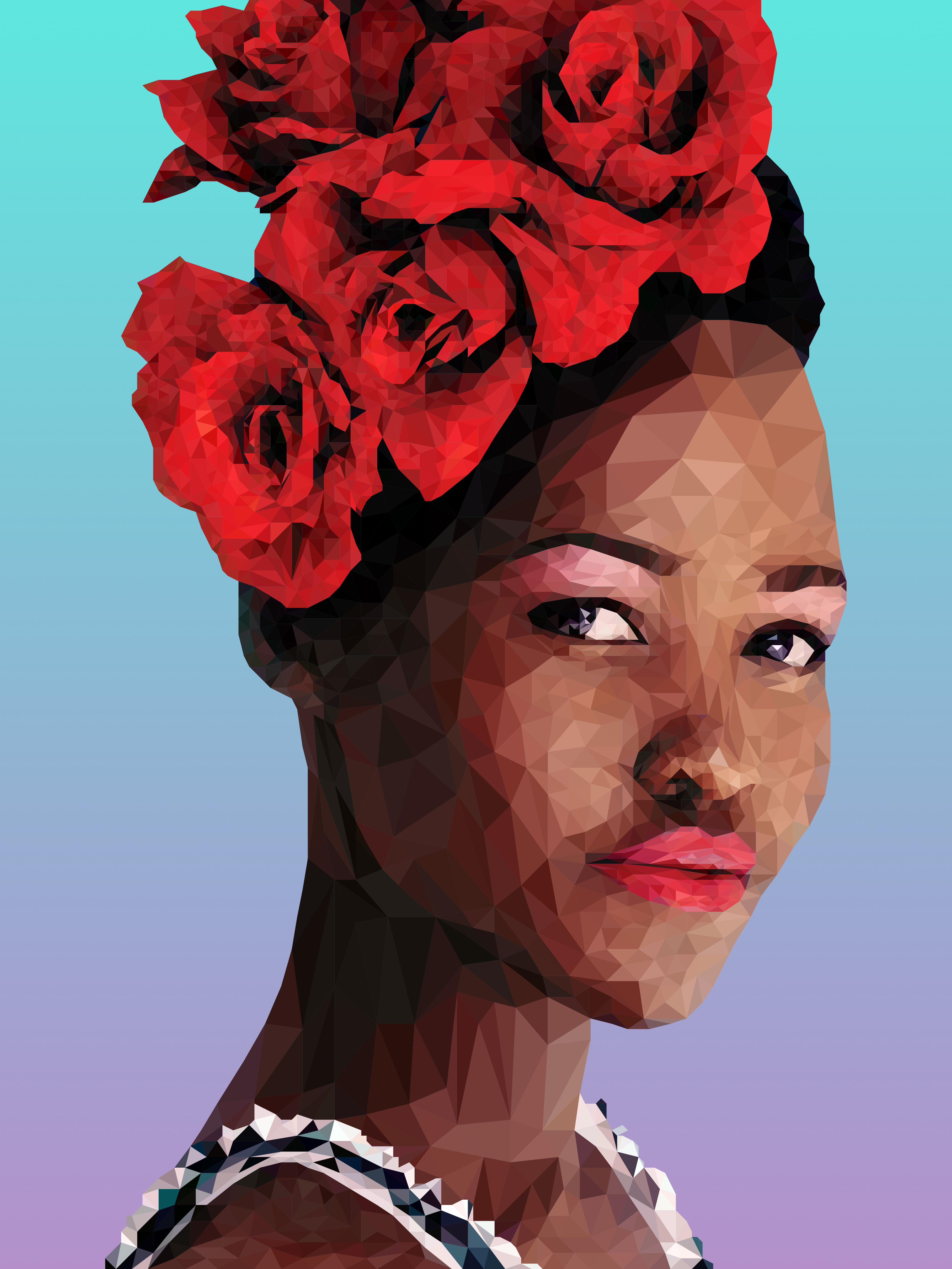 Lupita Nyong'o, vector artwork that I completed in Illustrator! | Scrolller