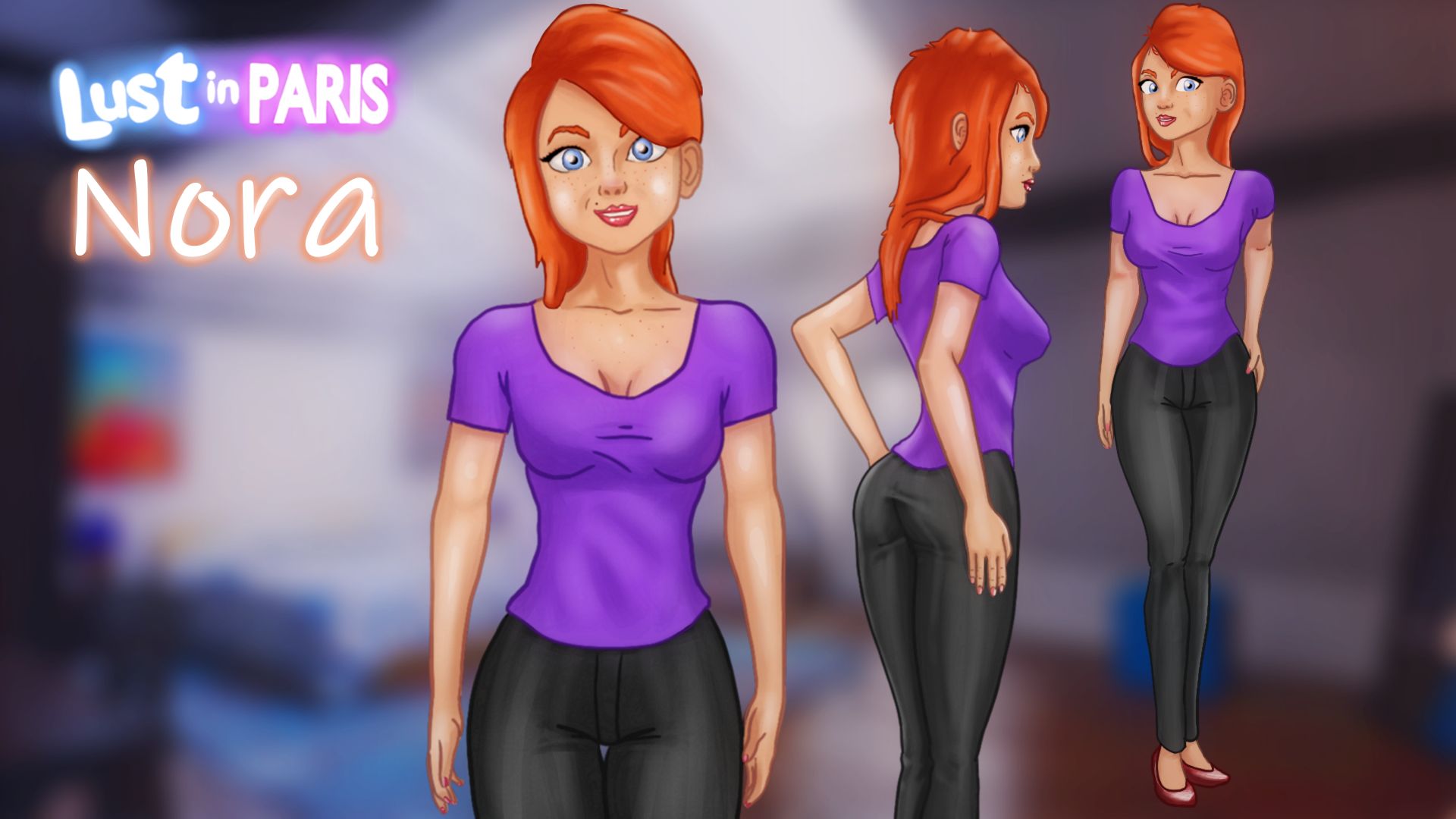 [Lust in Paris] In dev new Dating sim game. Nora | Scrolller
