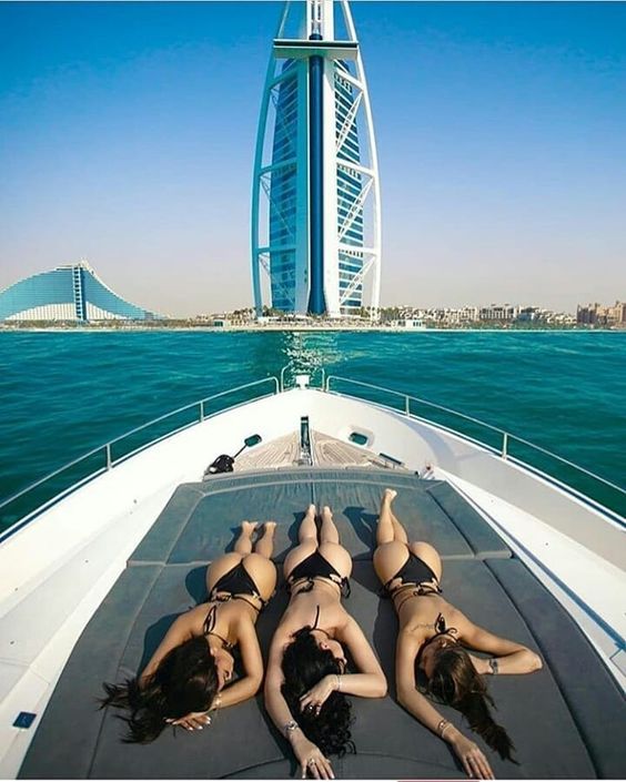 Luxury Yacht, Arab Paradise, Three Bikini Bottom Babes | Scrolller