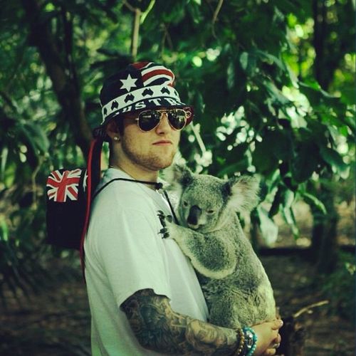 Mac Miller with a koala | Scrolller