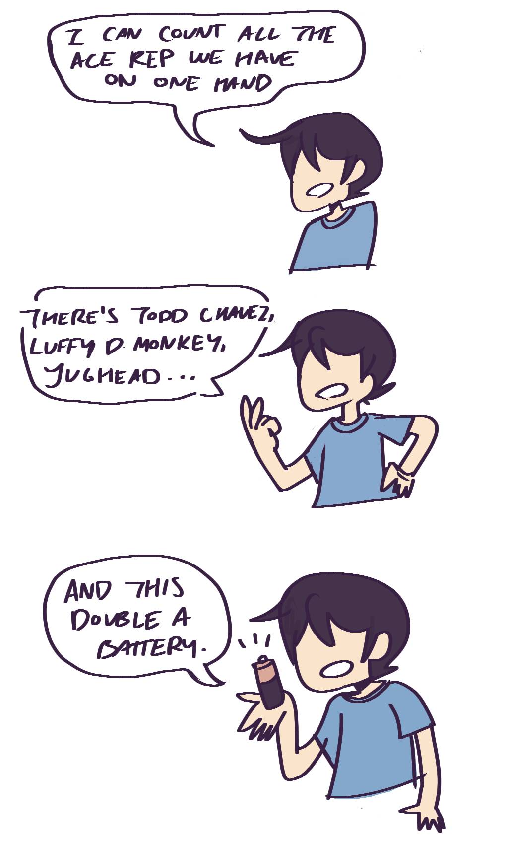 Made a comic about (aro)ace representation | Scrolller