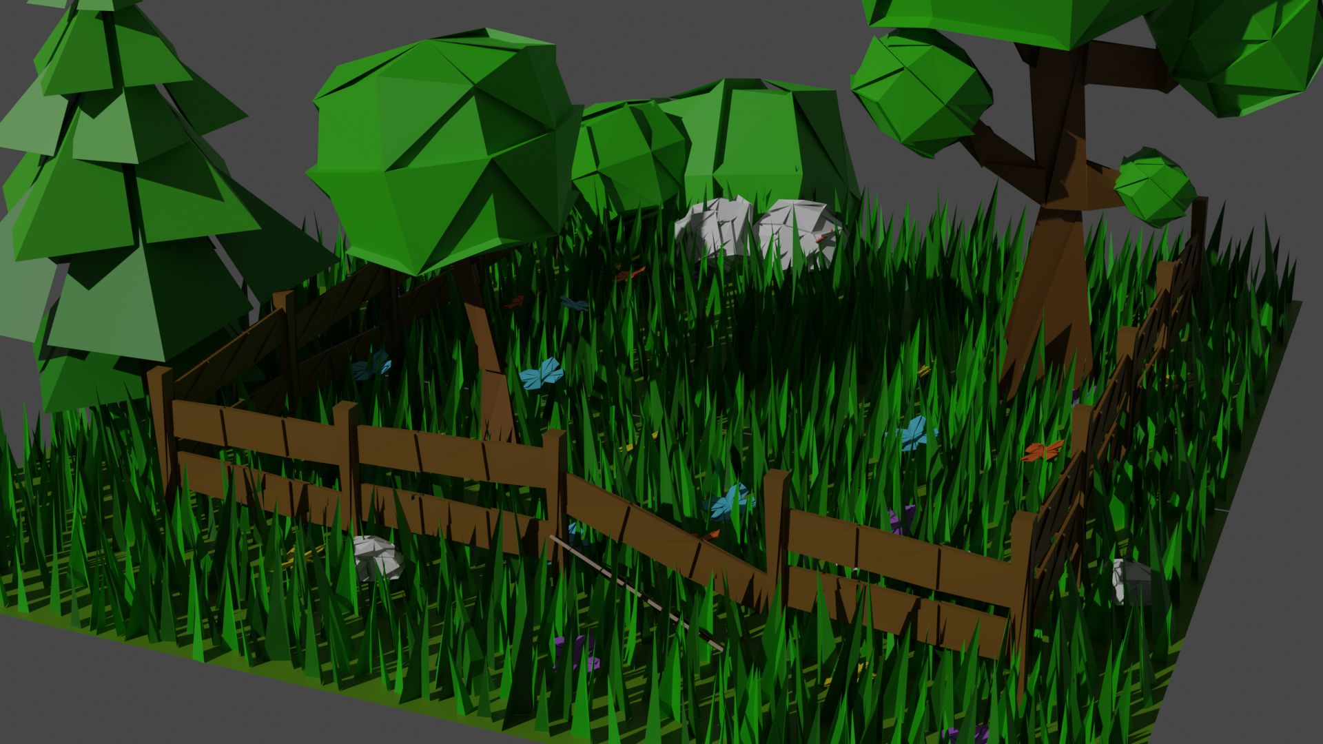 Made a little origami themed scene. Critique? :) | Scrolller