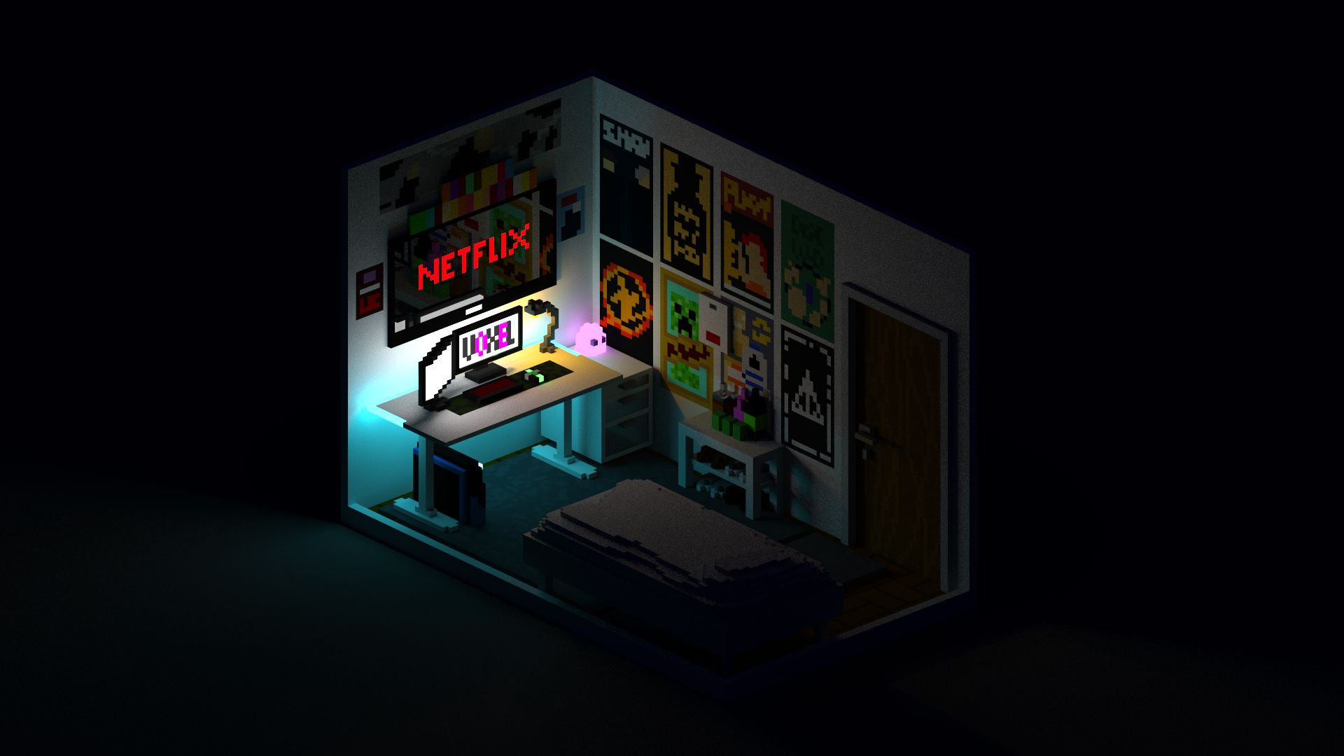 Made my room in MagicaVoxel. Love this program! | Scrolller