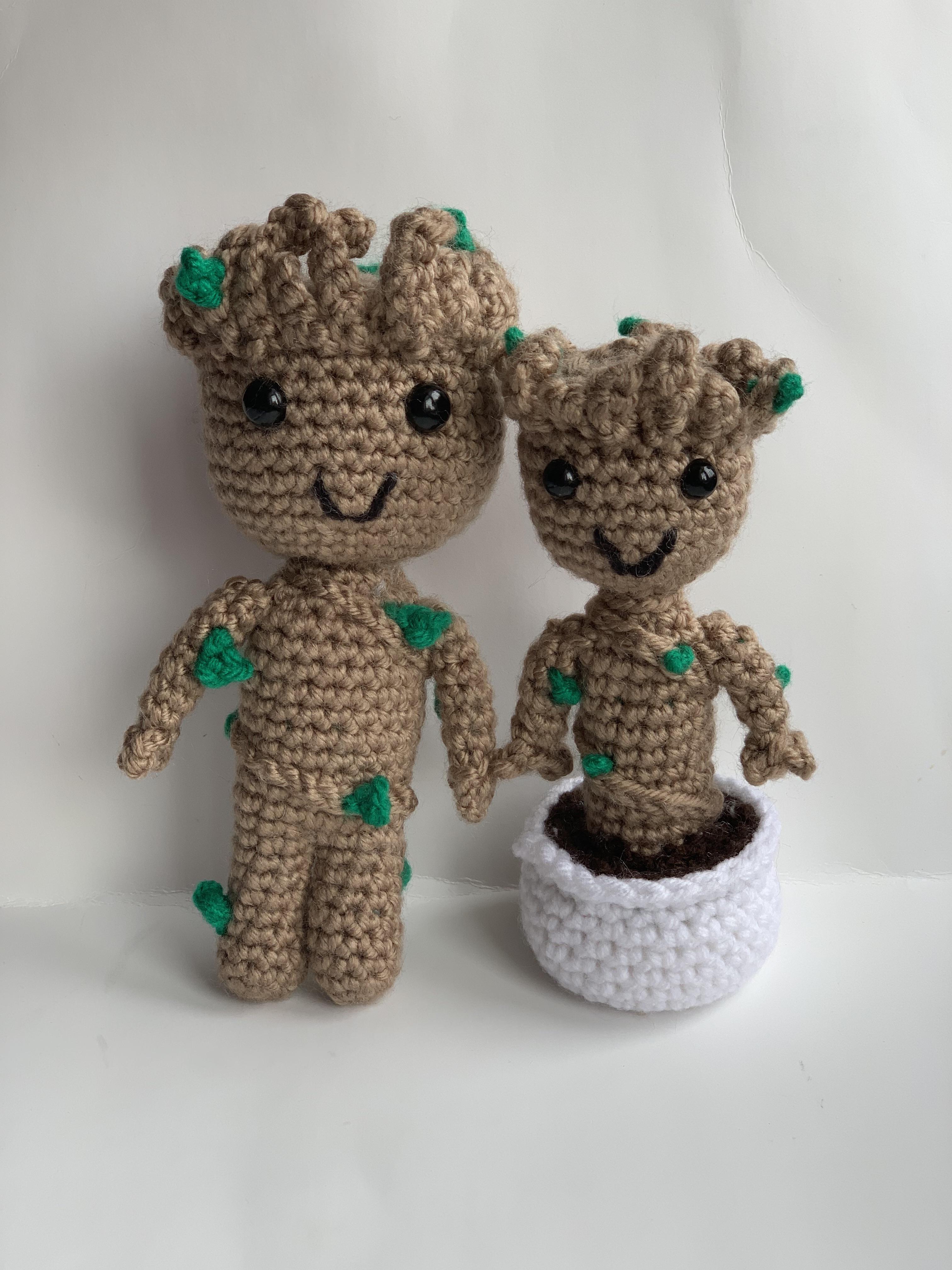 Made these Teen Groot and Baby Groot with yarn...link in comments! | Scrolller