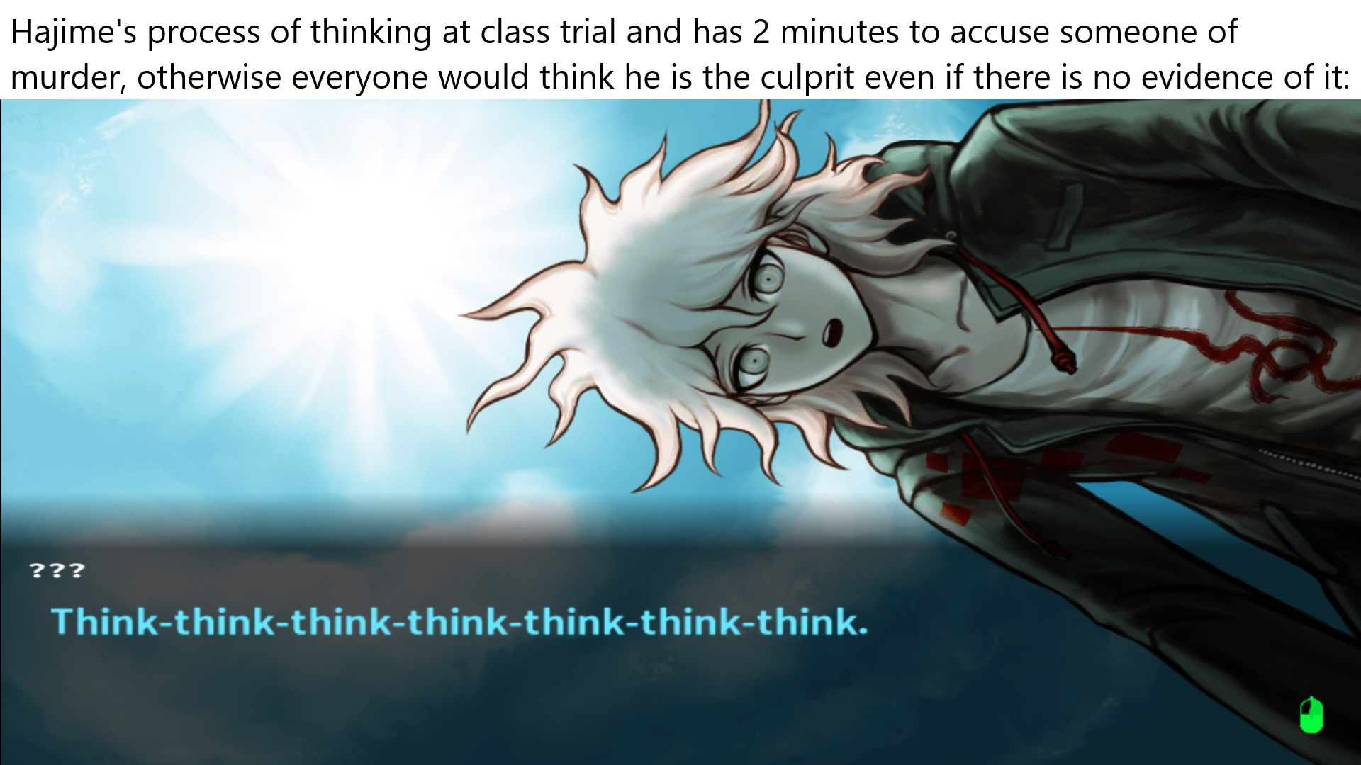 Making a meme out of every line in Danganronpa 2: Goodbye Despiar till Danganronpa 4 comes out ...