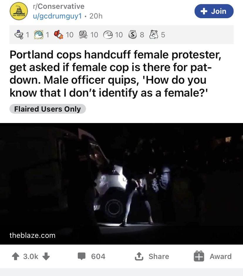 making a woman uncomfortable to own the libs | Scrolller