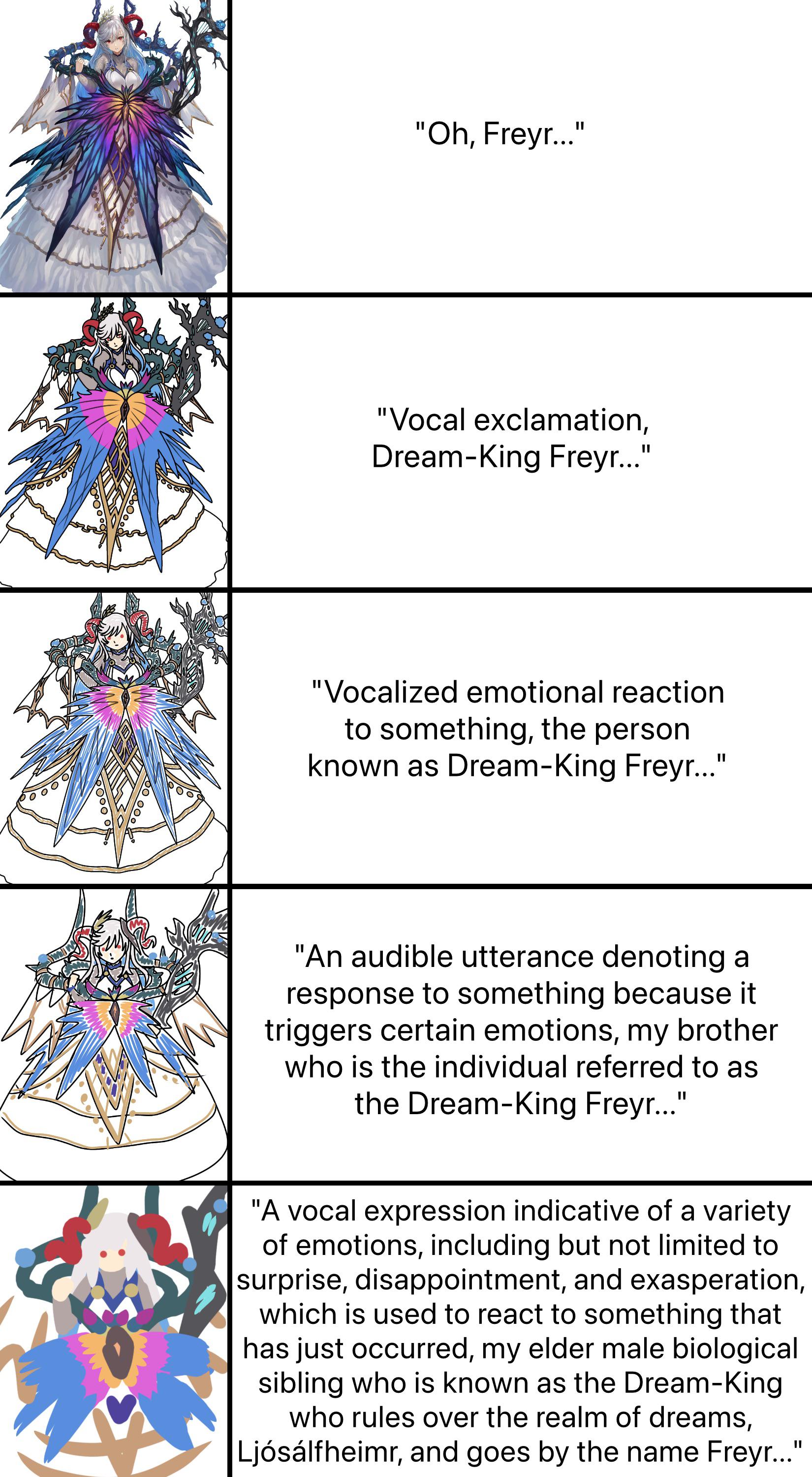 Making an "Increasingly Verbose" Meme for Every Book IV OC Because I'm Bored, Part 6: Freyja ...