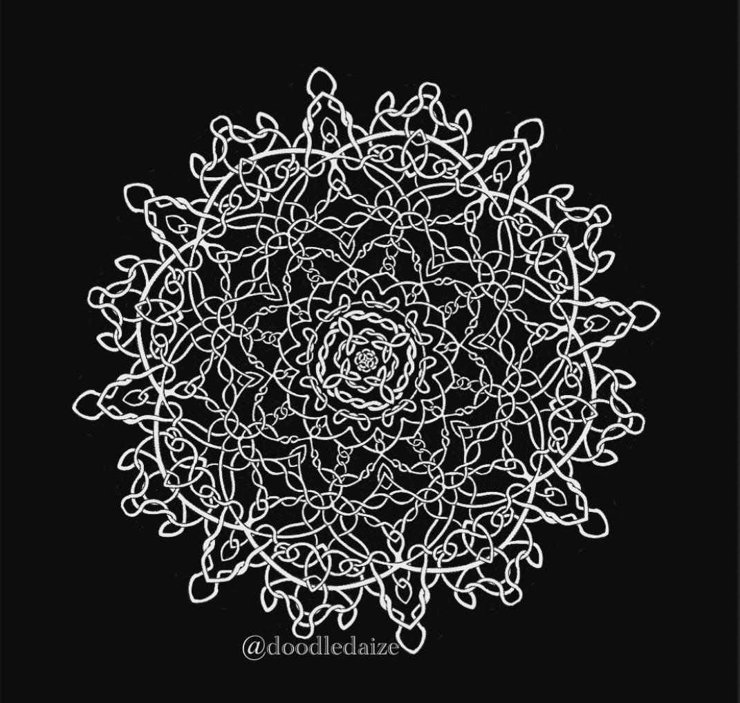 Mandala inspired by traditional Celtic knots | Scrolller