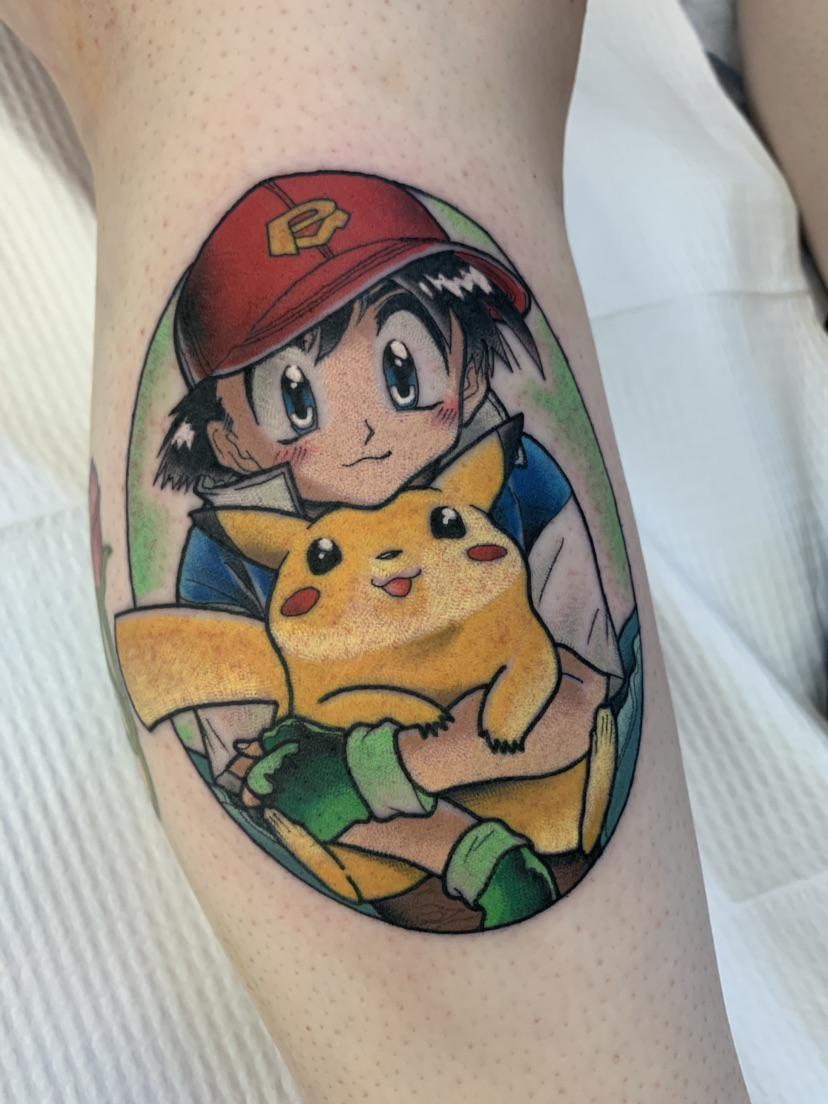 Manga Ash with CHONKY Pikachu made by Torie Wartooth ⚡️ | Scrolller