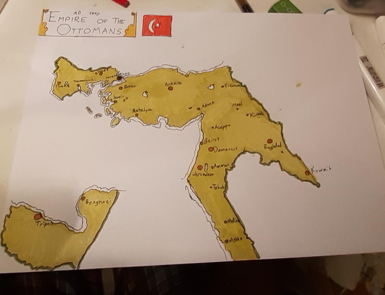Map of the Ottoman Empire 1910, by Me | Scrolller