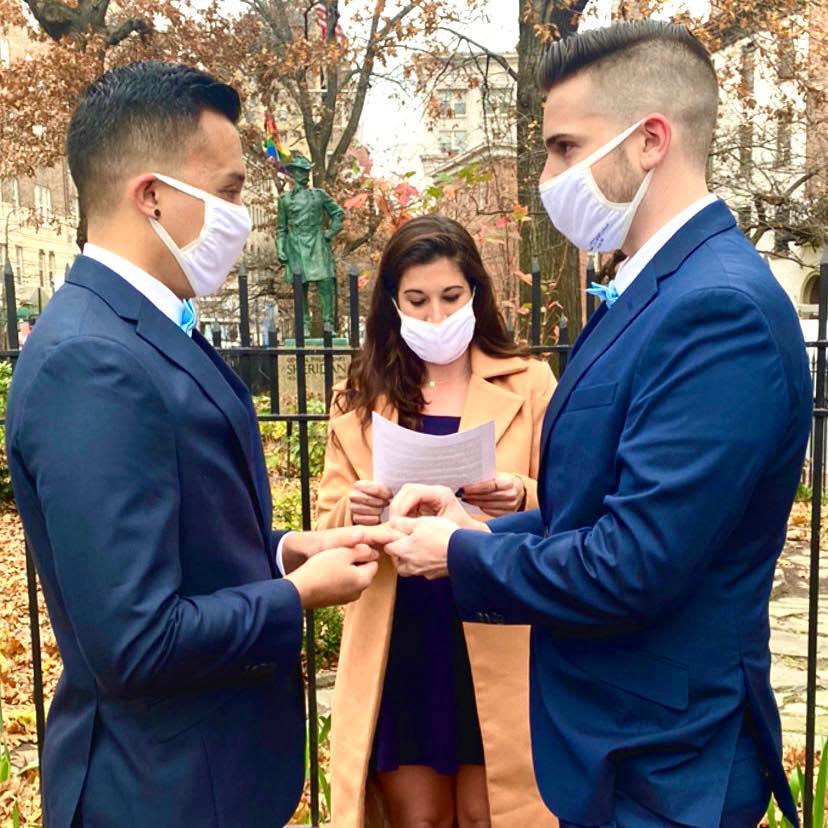 Married my best friend in front of the Stonewall Memorial on Dec. 2. | Scrolller
