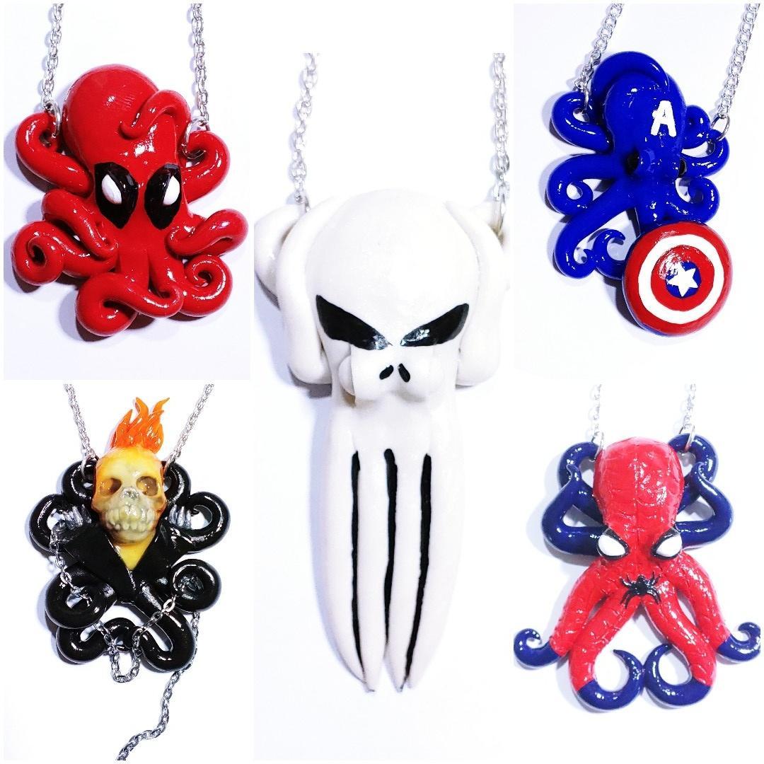 Marvel inspired octopuses. | Scrolller
