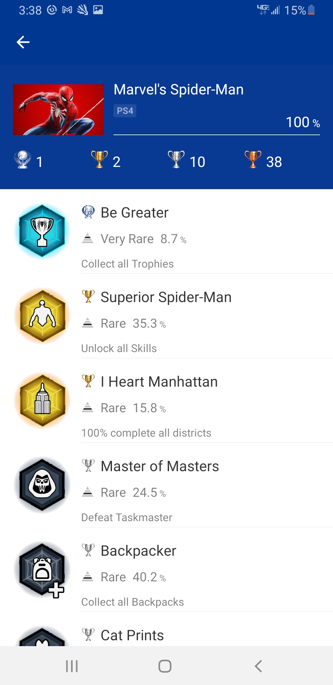 [Marvel's Spider-Man] plat #1 | Scrolller