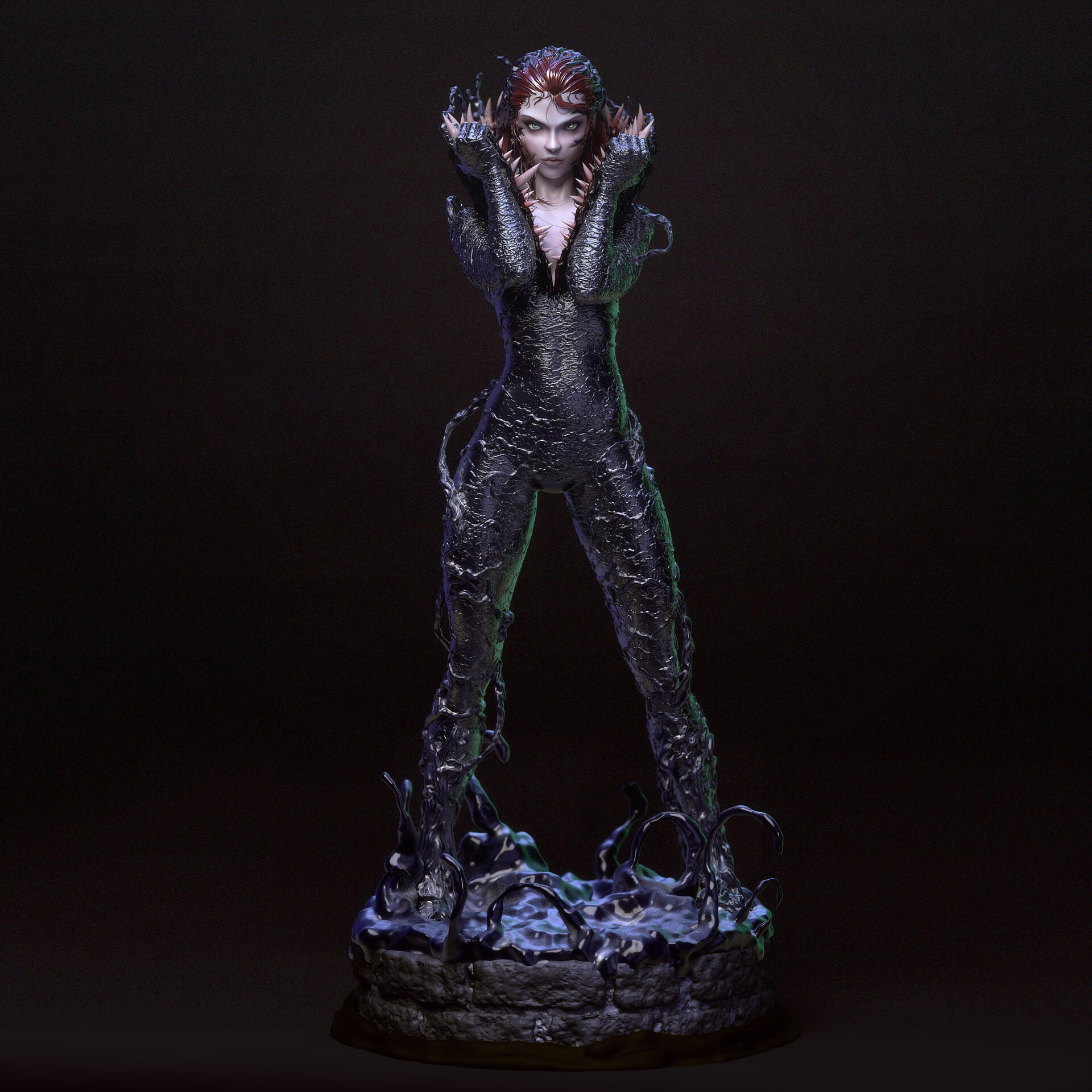 Mary Jane Venomized 3D Sculpture (by Claudio Saavedra) | Scrolller