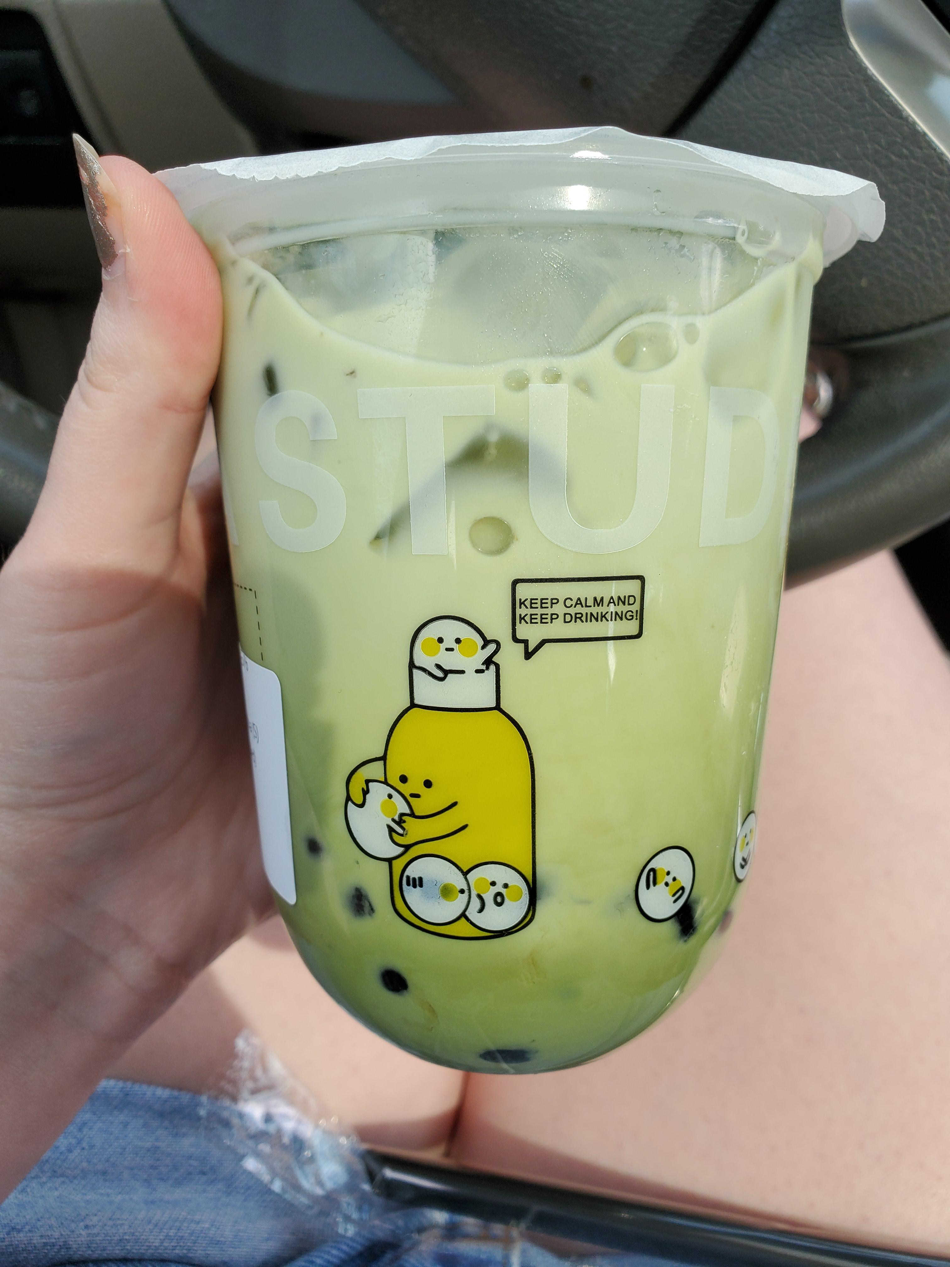 Matcha boba for the first time in weeks | Scrolller