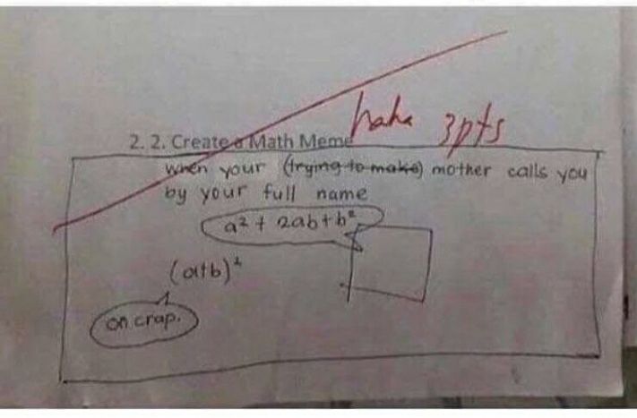 Math meme go brr | Scrolller