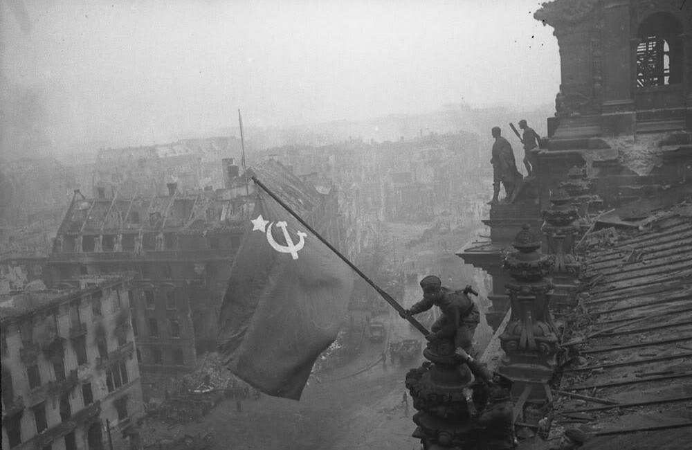 May 2nd, 2020 Marks the 75th Anniversary of Raising A Flag Over The Reichstag photo being taken ...