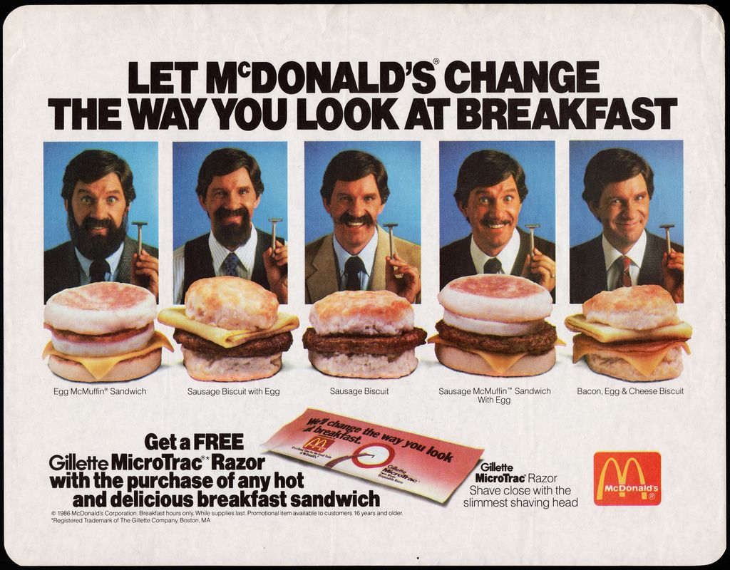 McDonald's gives free razor with breakfast sandwich, 1986 | Scrolller
