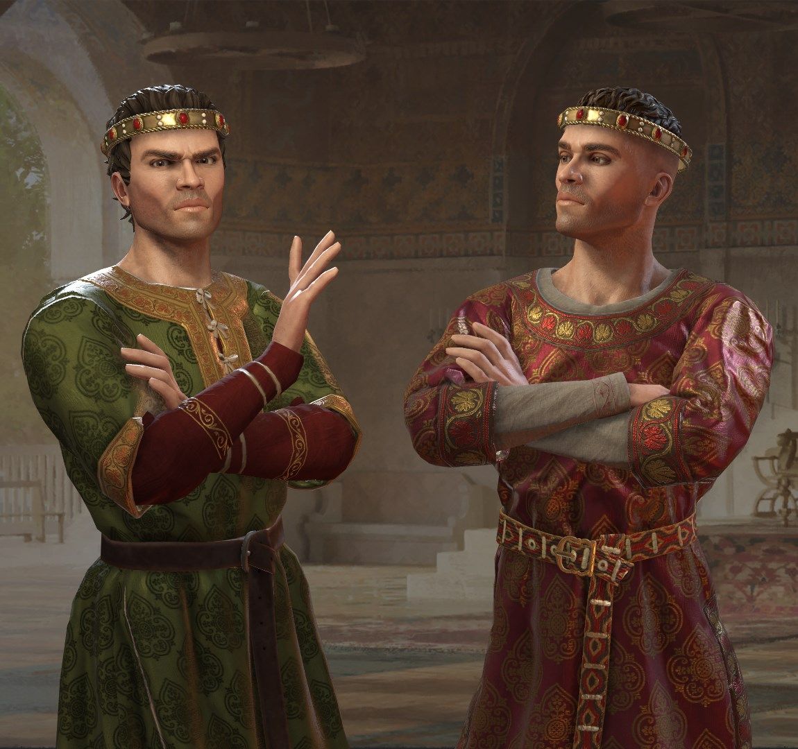 Meet my twin beautiful and genius sons. One's good at diplomacy and the other's good at intrigue ...