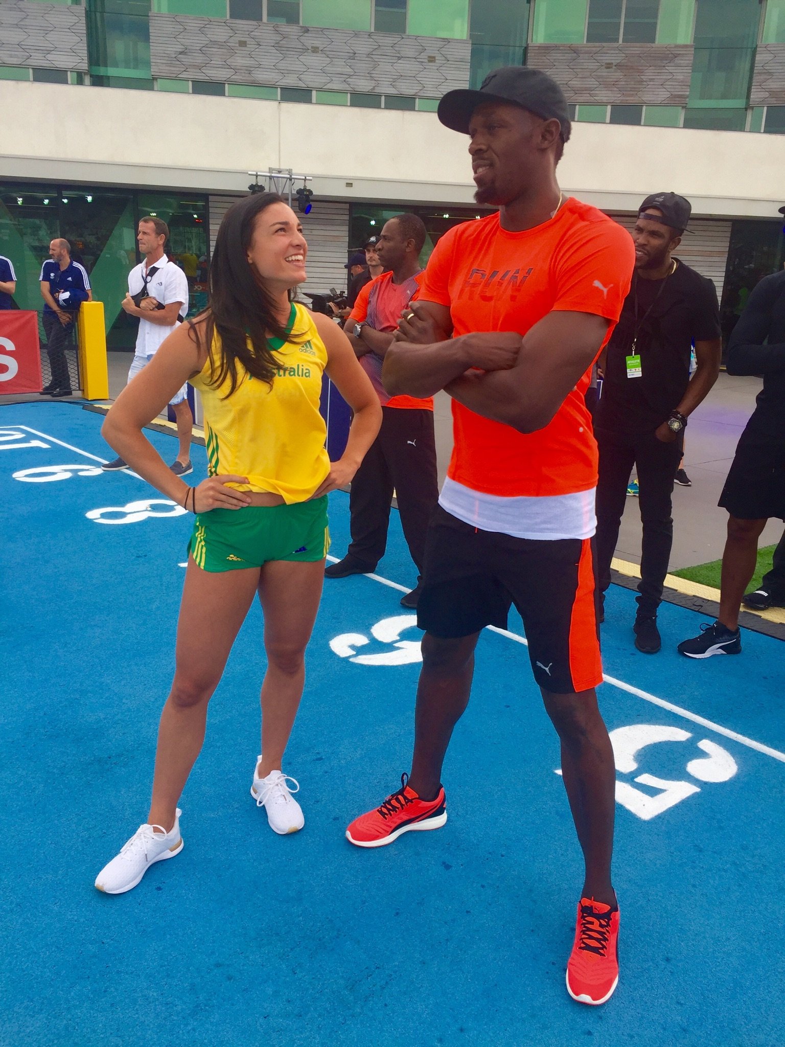 meeting Usain Bolt | Scrolller