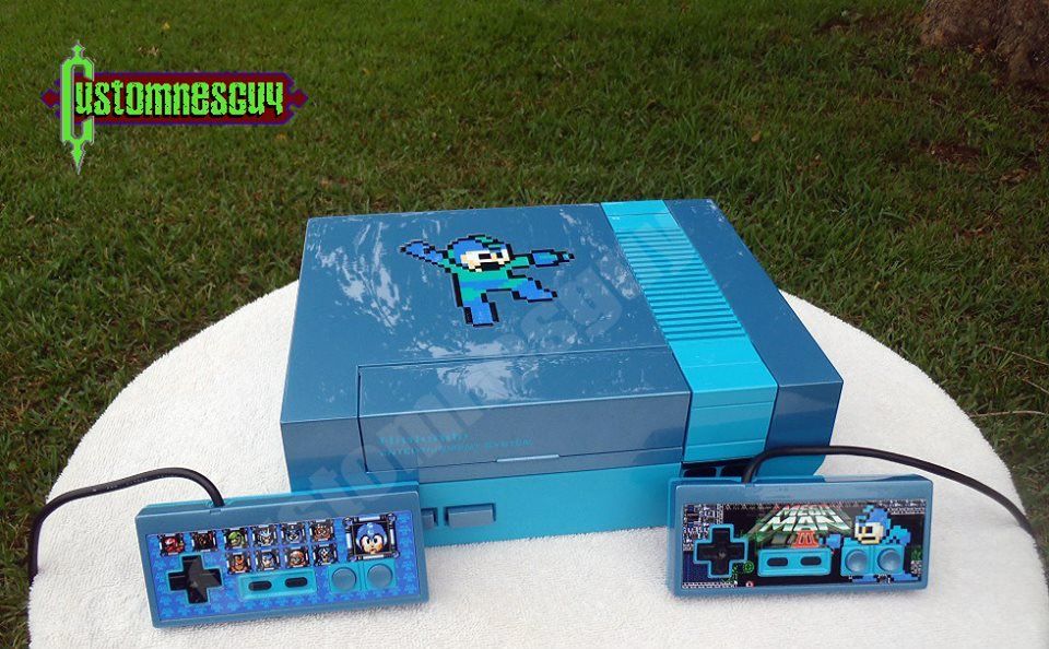 Megaman NES by 'customnesguy'. Those controllers though! | Scrolller