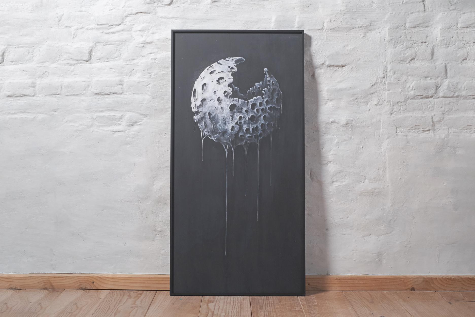 Melting moon, me, fine art print, 2020 | Scrolller