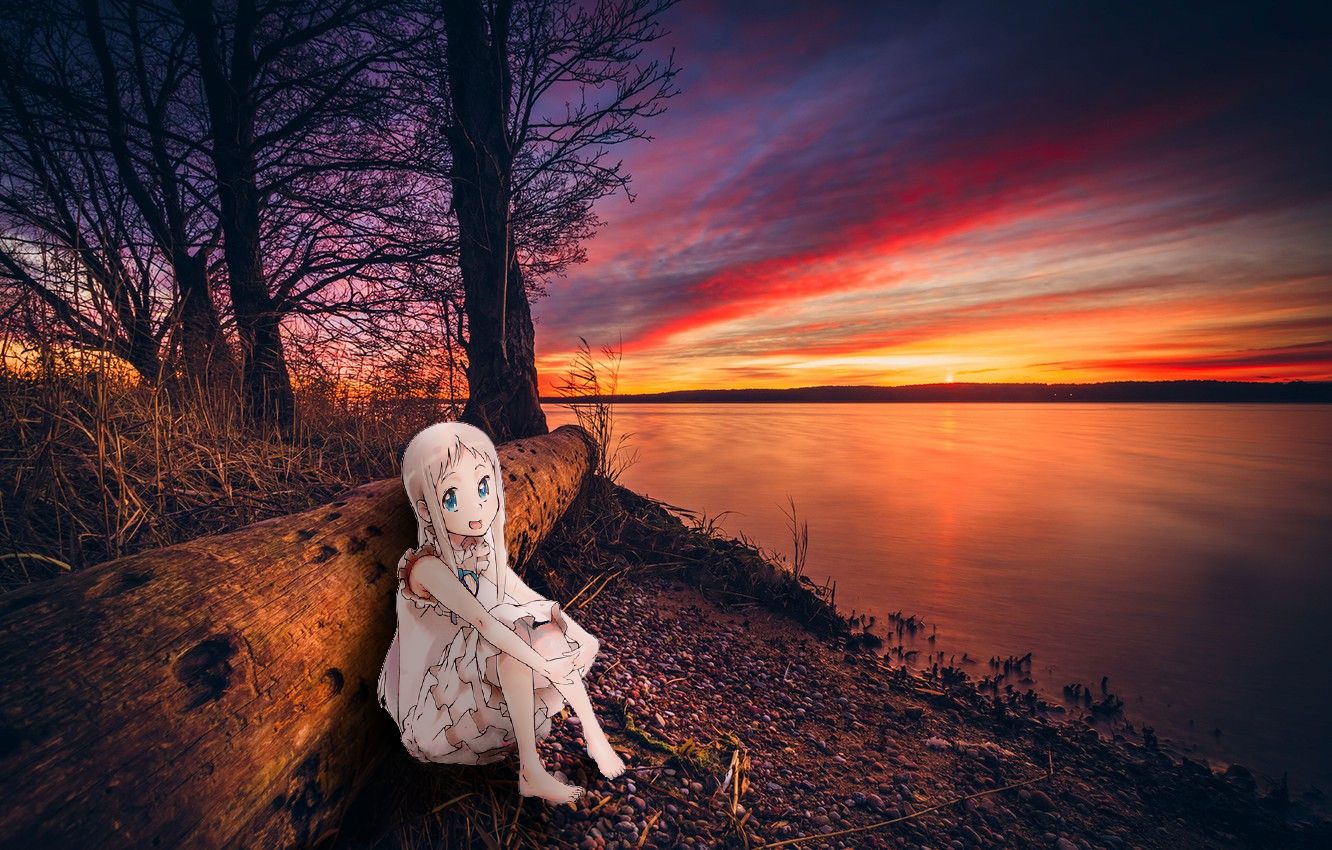 Menma enjoying the sunset | Scrolller