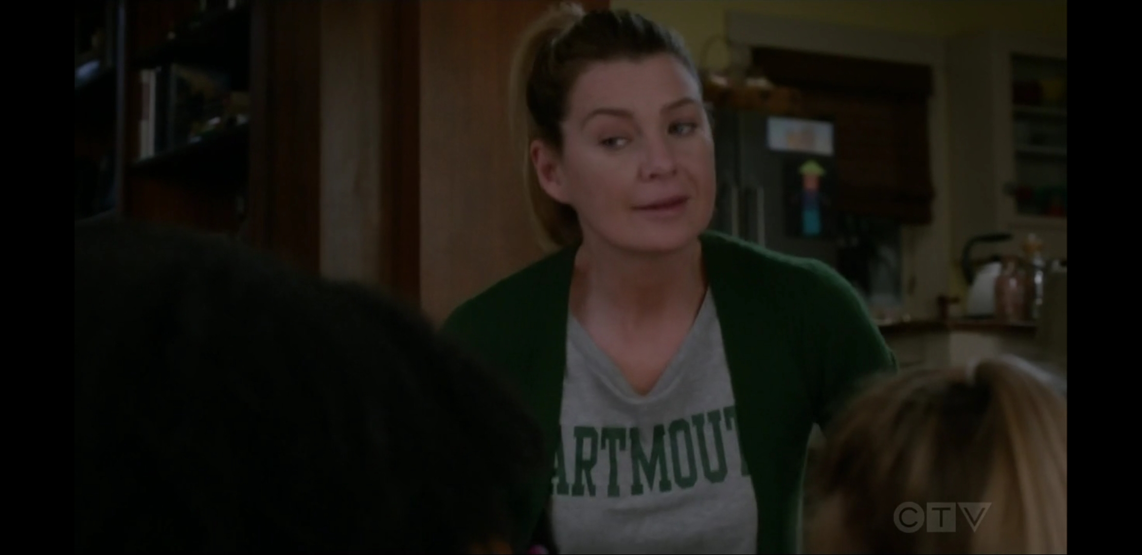 Meredith wore her Dartmouth shirt! | Scrolller