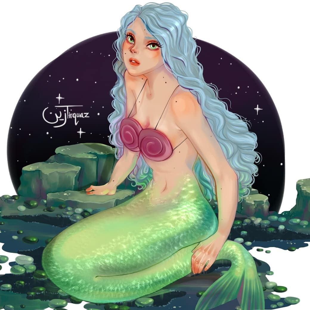 Mermaid, Me, Digital, 2021 | Scrolller