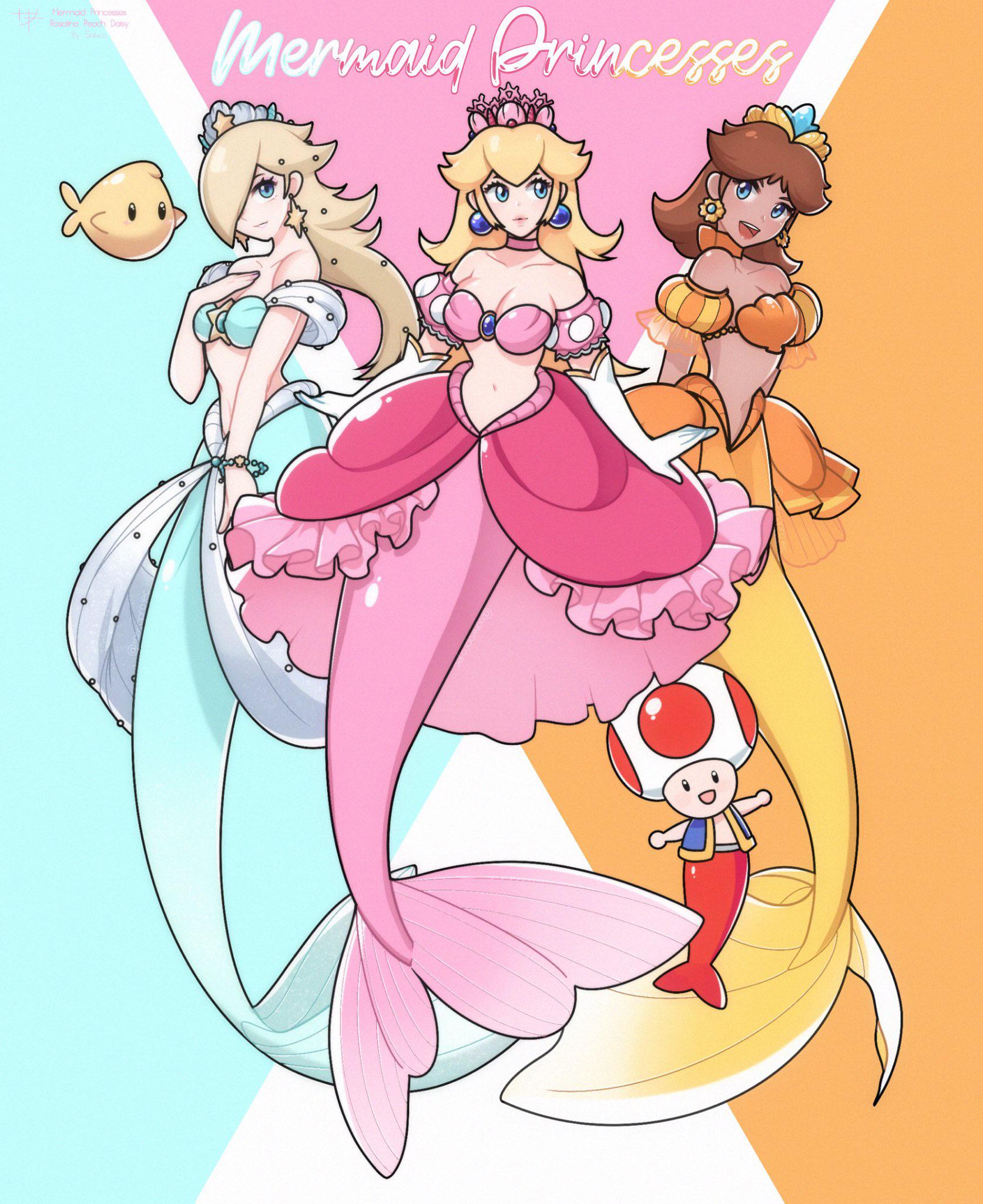Mermaid Princesses and Mer-Toad | Scrolller