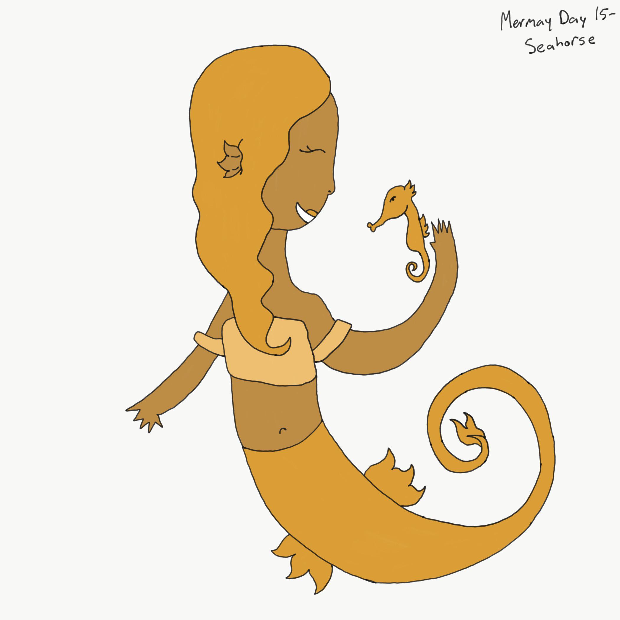 Mermay Day 15-Seahorse | Scrolller