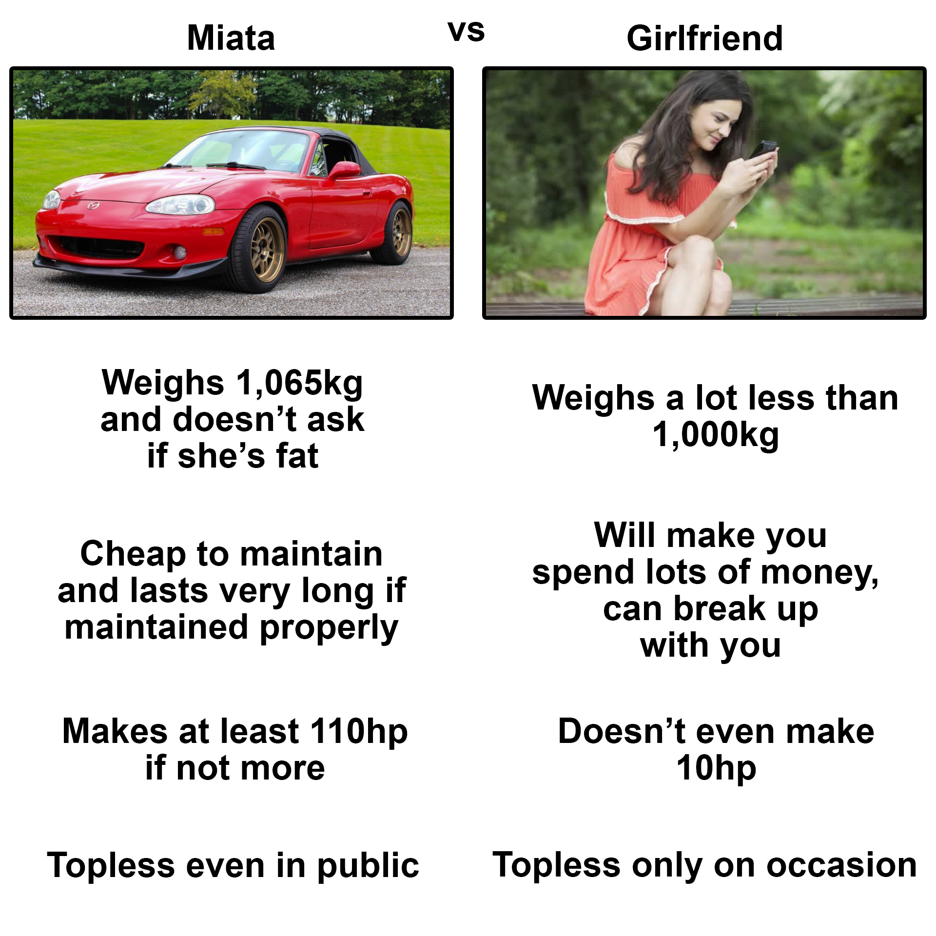miata is better | Scrolller