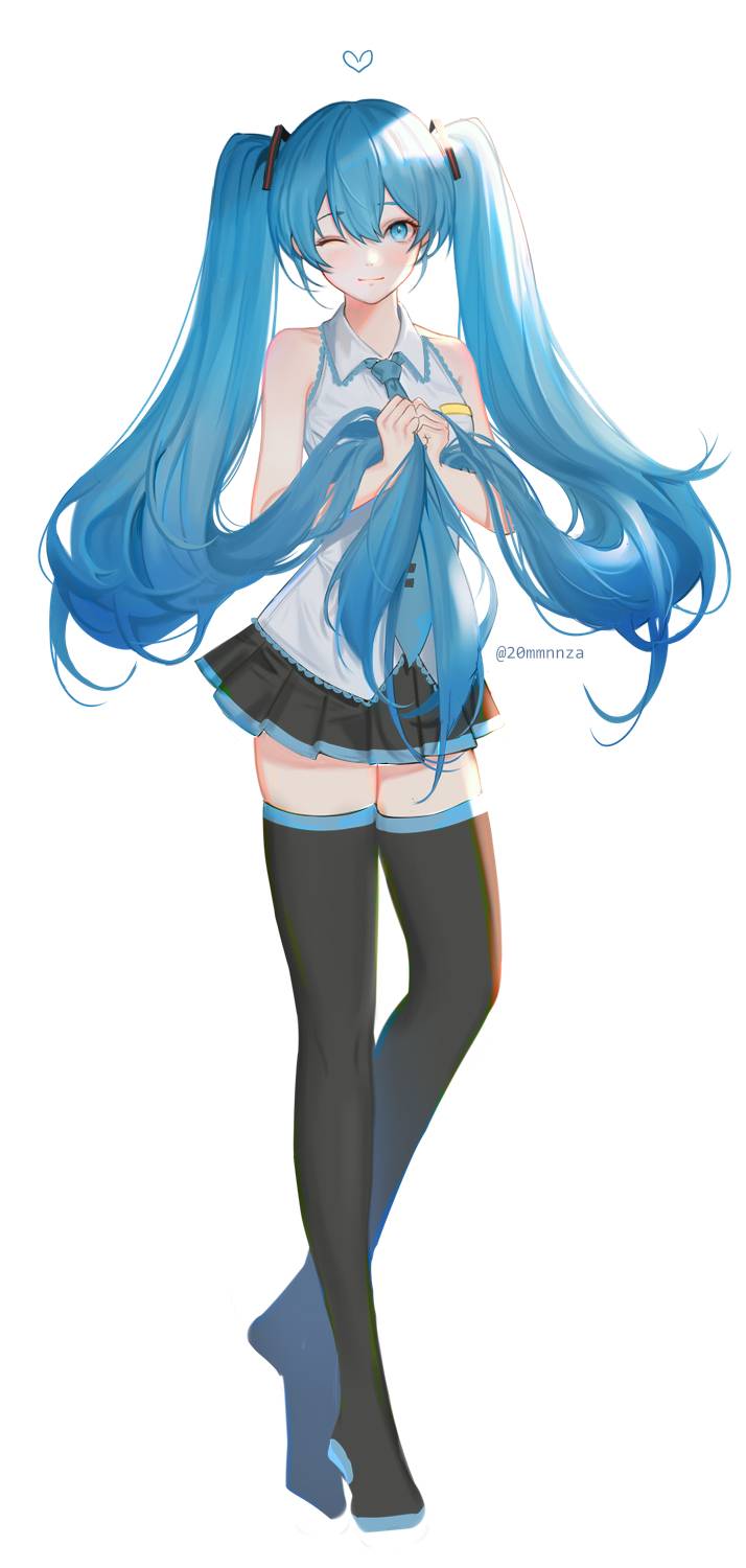 Miku holding her Twintails | Scrolller