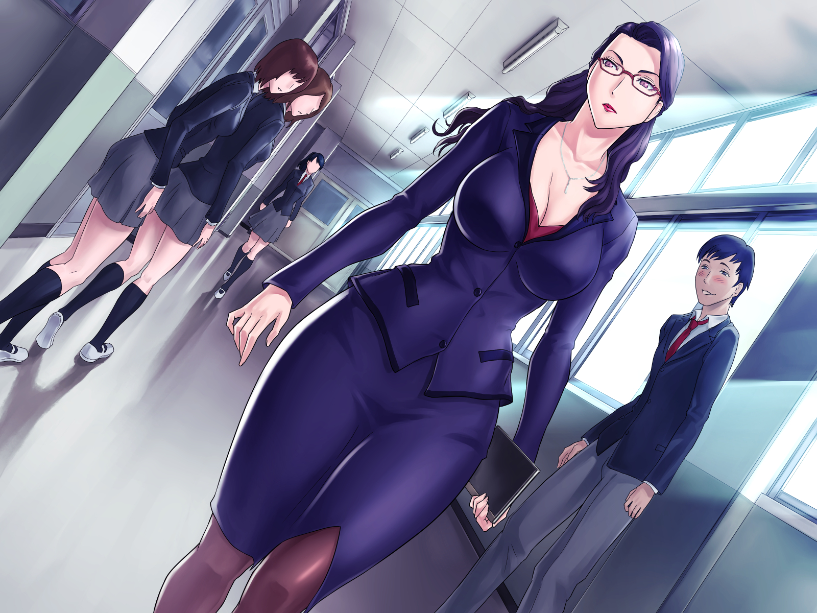 Milf Teacher walks down the hall | Scrolller