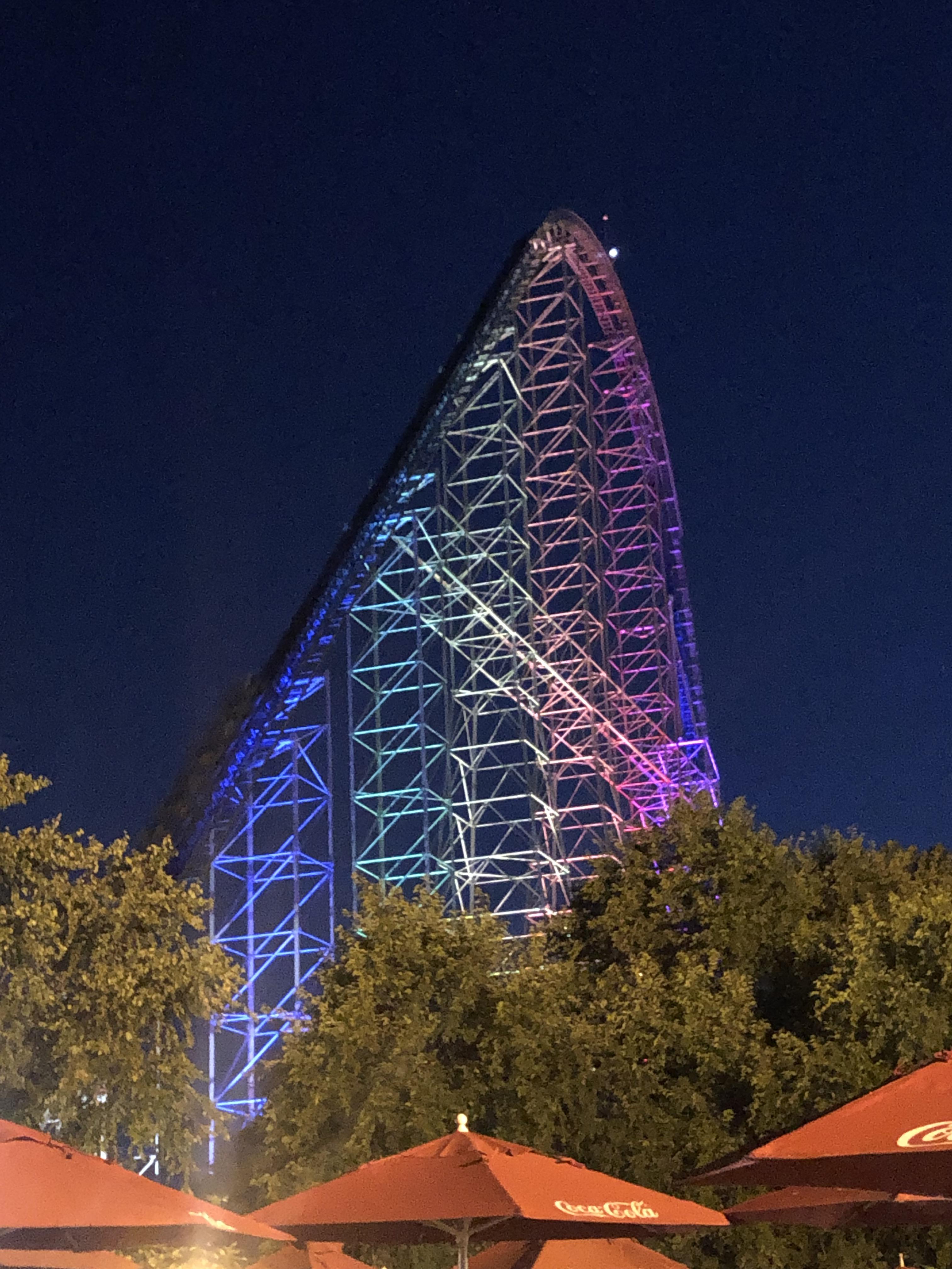 Millennium Force at night! | Scrolller